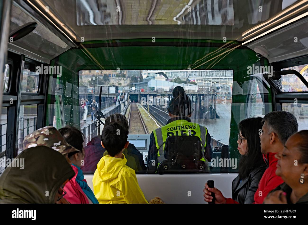Passengers on the Sir David Amess train about to enter the shore ...