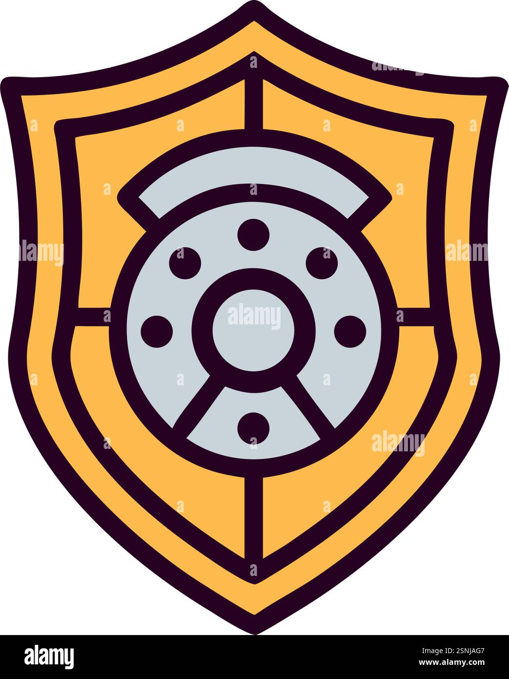Italian shield emblem with medieval details Stock Vector Image & Art ...