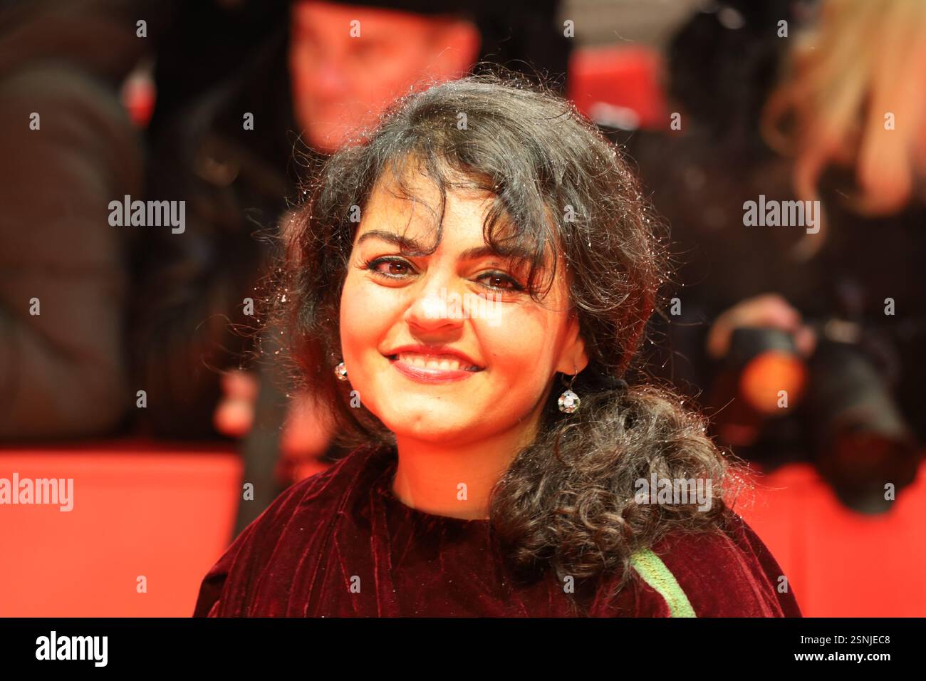 Berlin, Germany, 13th February 2025, Sara Fazilat arriving on the red ...