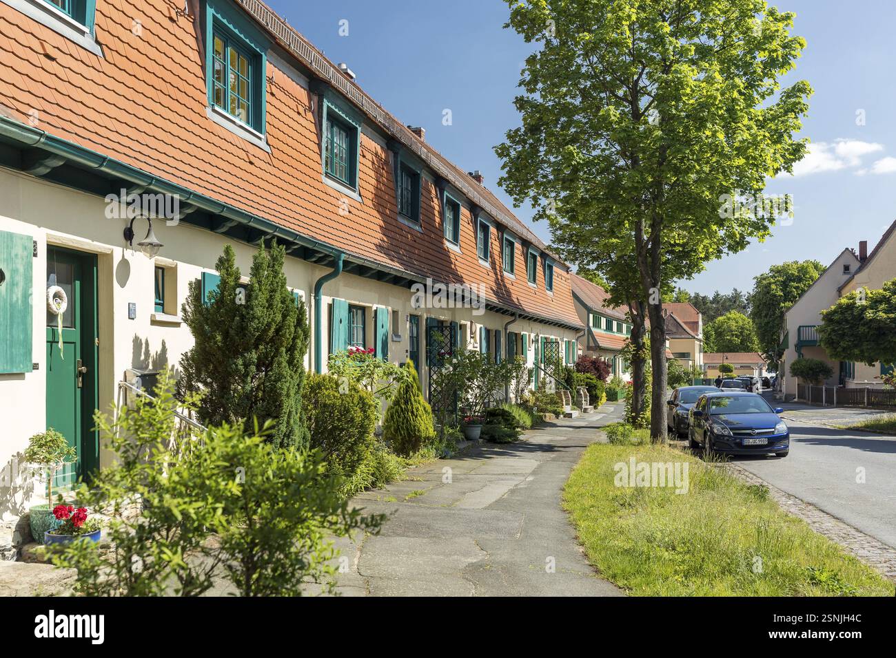 Small house district Am gruenen Zipfel with typical Hellerau ...