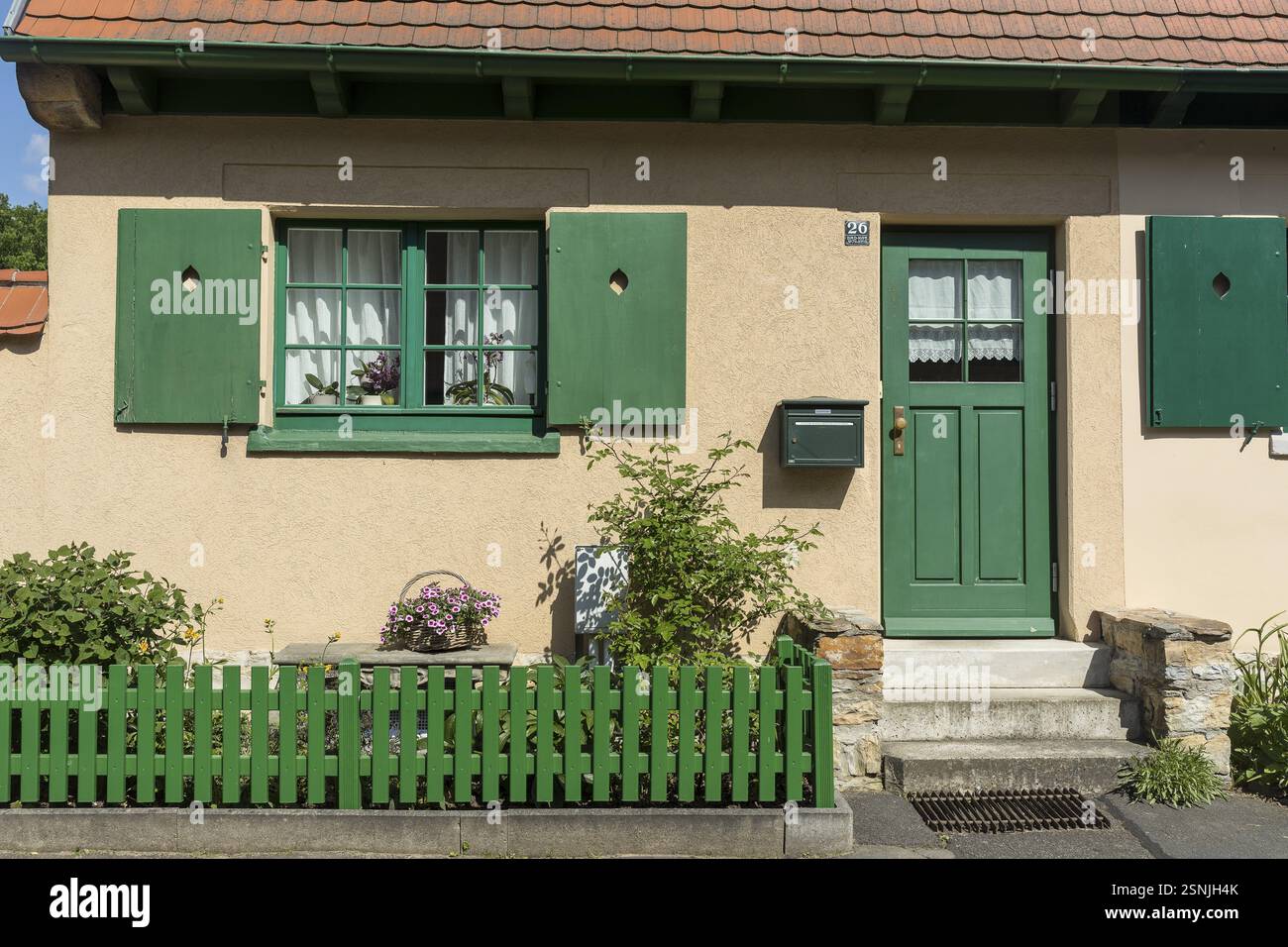 Small house district Am gruenen Zipfel with typical Hellerau ...
