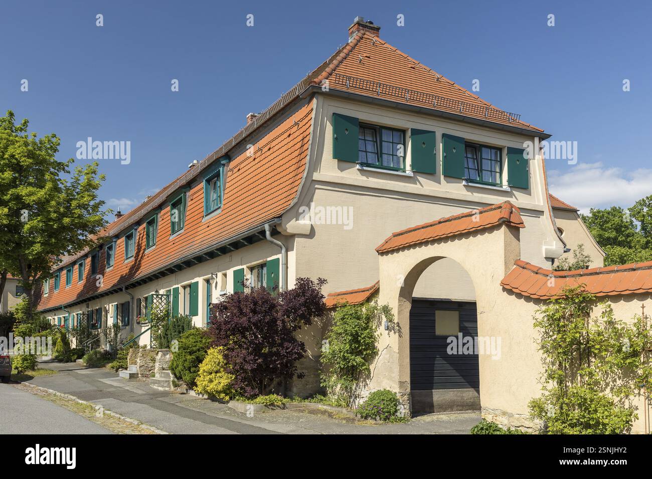 Small house district Am gruenen Zipfel with typical Hellerau ...