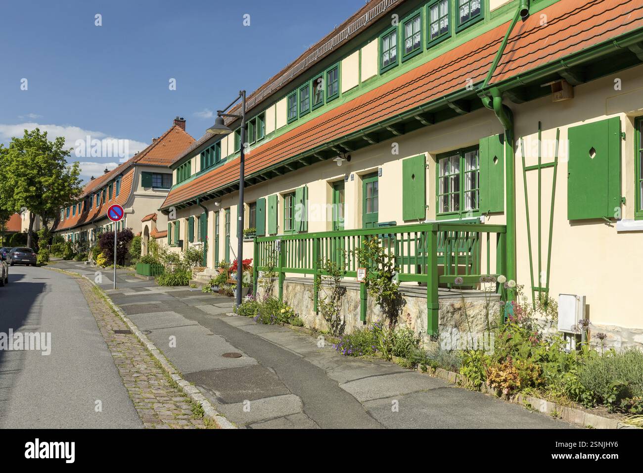 Small house district Am gruenen Zipfel with typical Hellerau ...