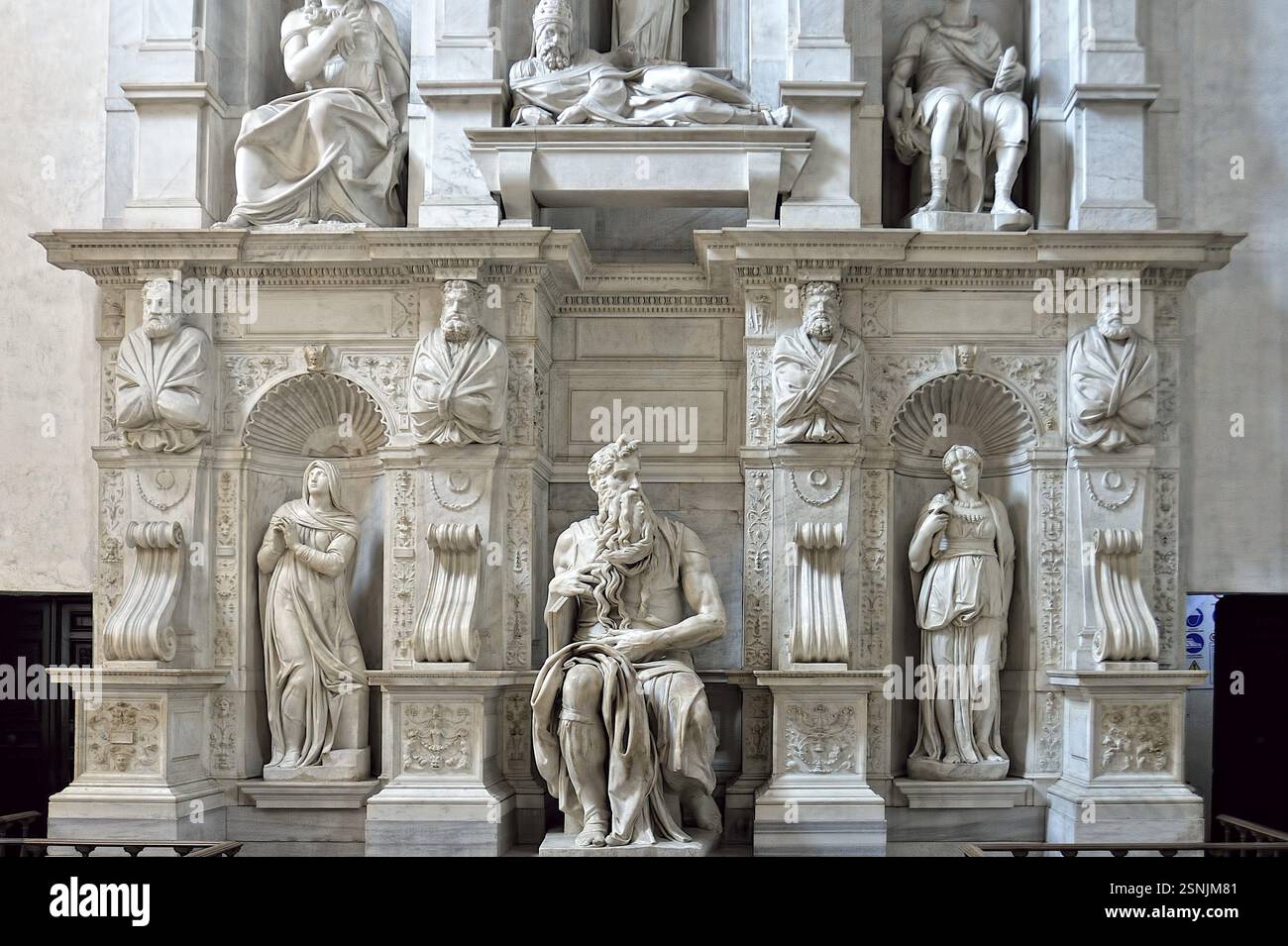 A picture of Moses statue in Rome Stock Photo - Alamy