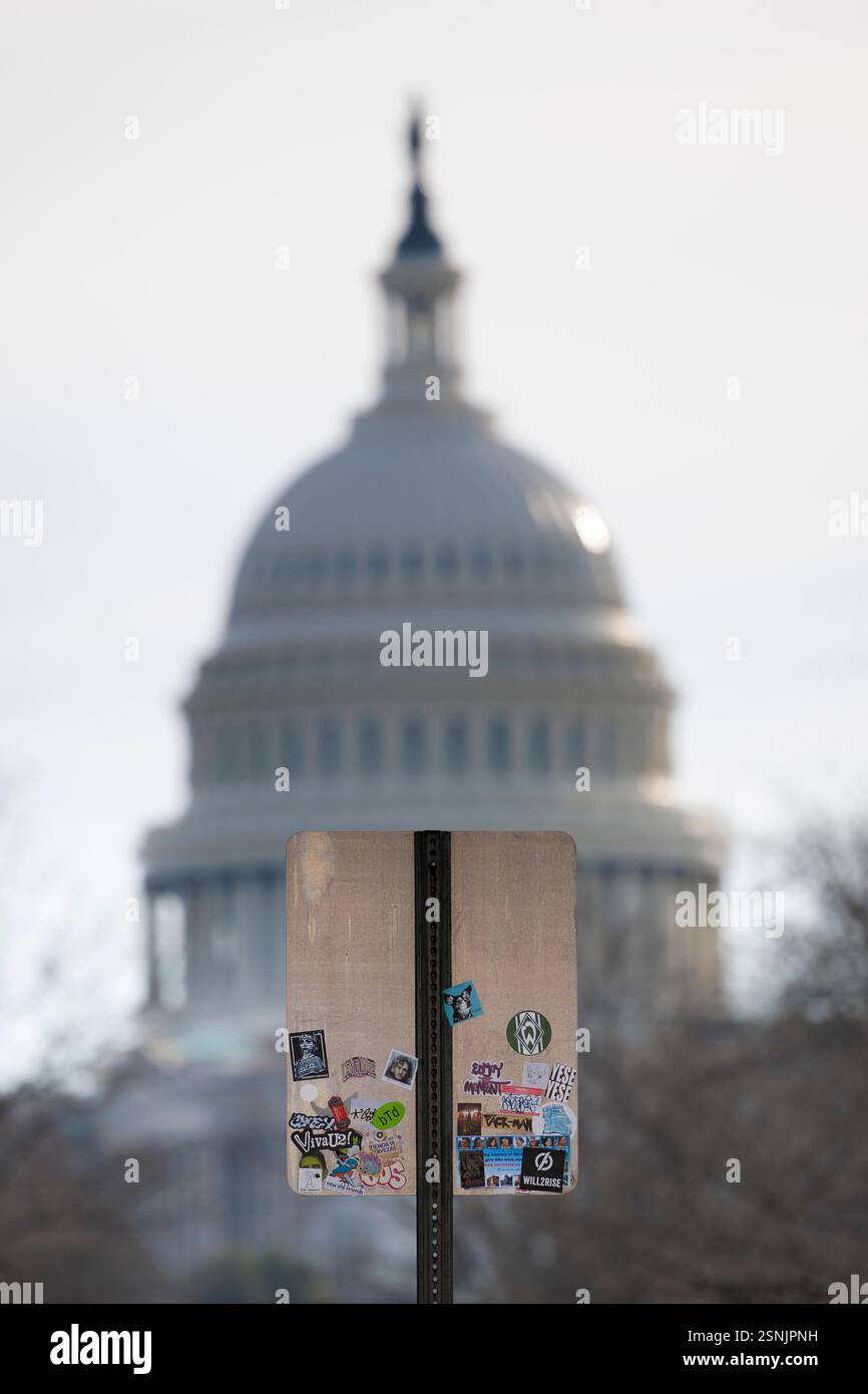 WASHINGTON, DC, USA - February 13, 2025: The U.S. Capitol Rotunda is ...