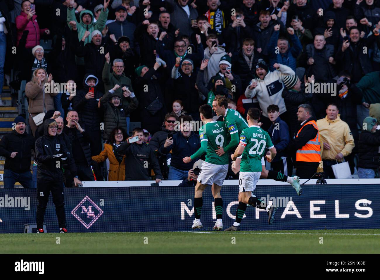 Ryan Hardie seen celebrating after scoring goal with teammates during ...