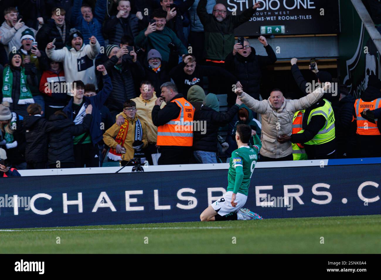Ryan Hardie seen celebrating after scoring goal during FA Cup 4th Round ...