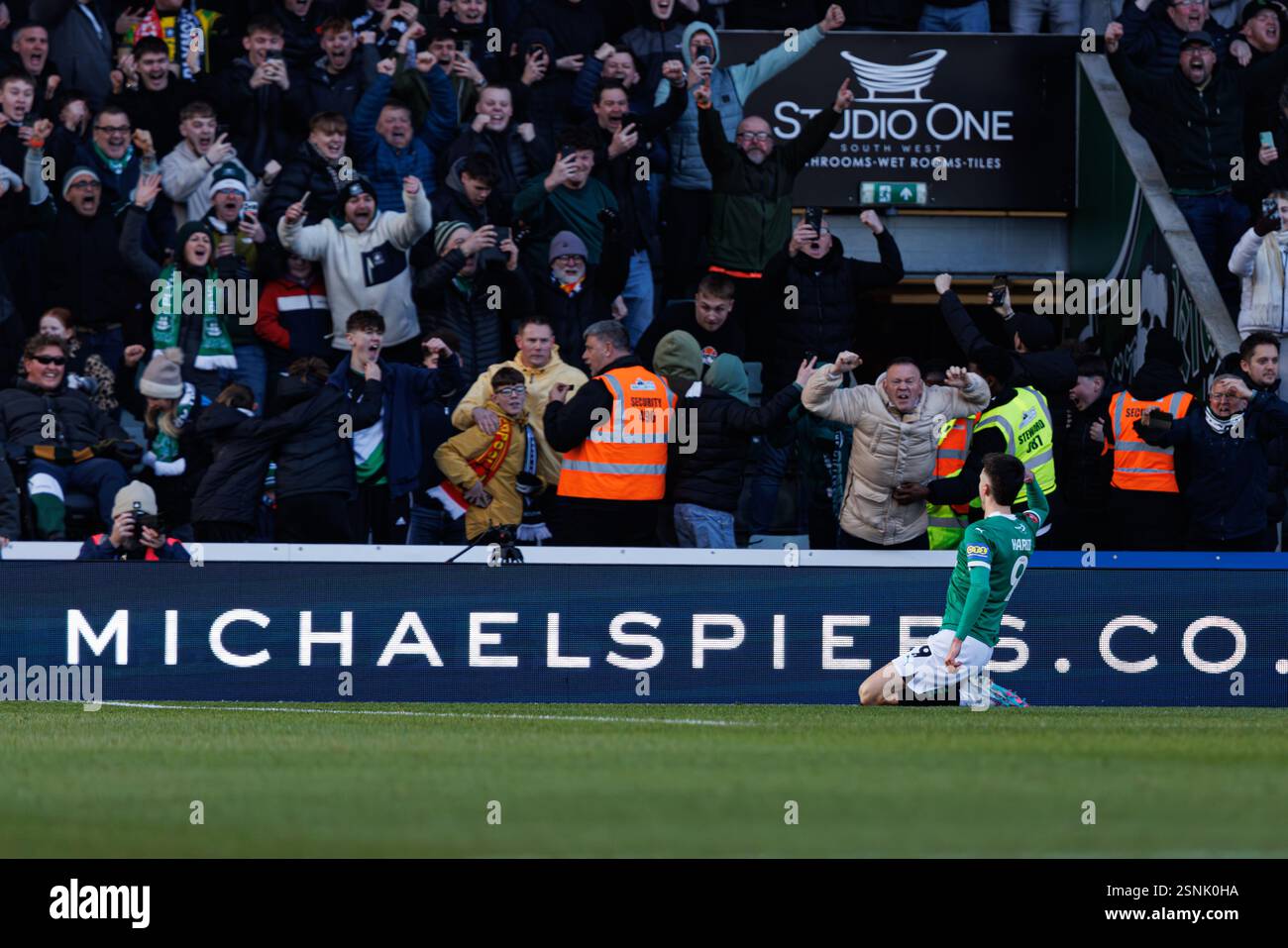 Ryan Hardie seen celebrating after scoring goal during FA Cup 4th Round ...