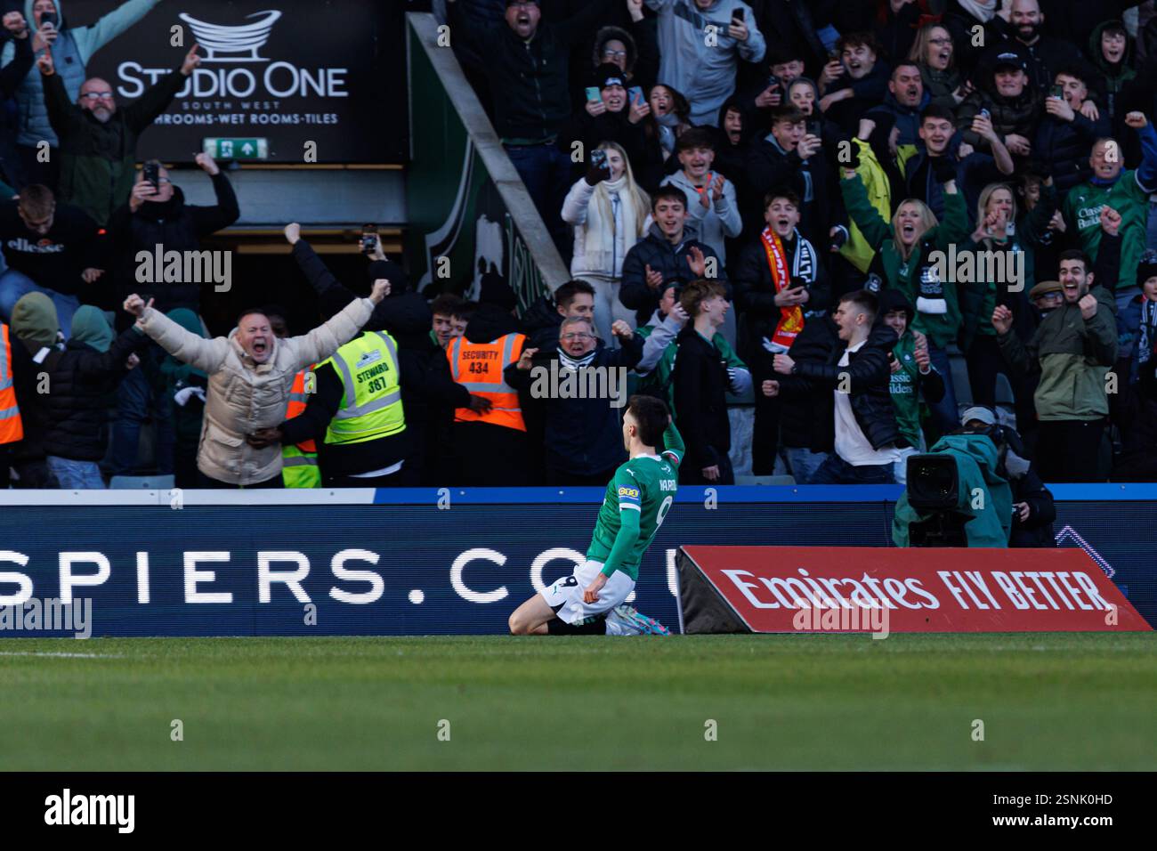 Ryan Hardie seen celebrating after scoring goal during FA Cup 4th Round ...