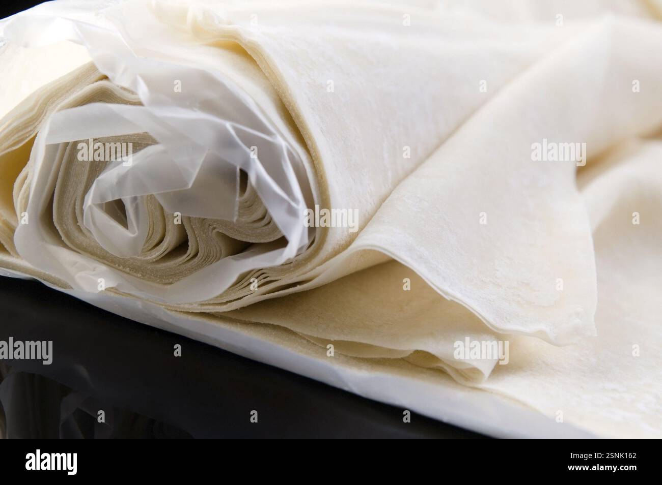 Filo - ready made dough leaves, fillo, phyllo, lodz, poland Stock Photo ...