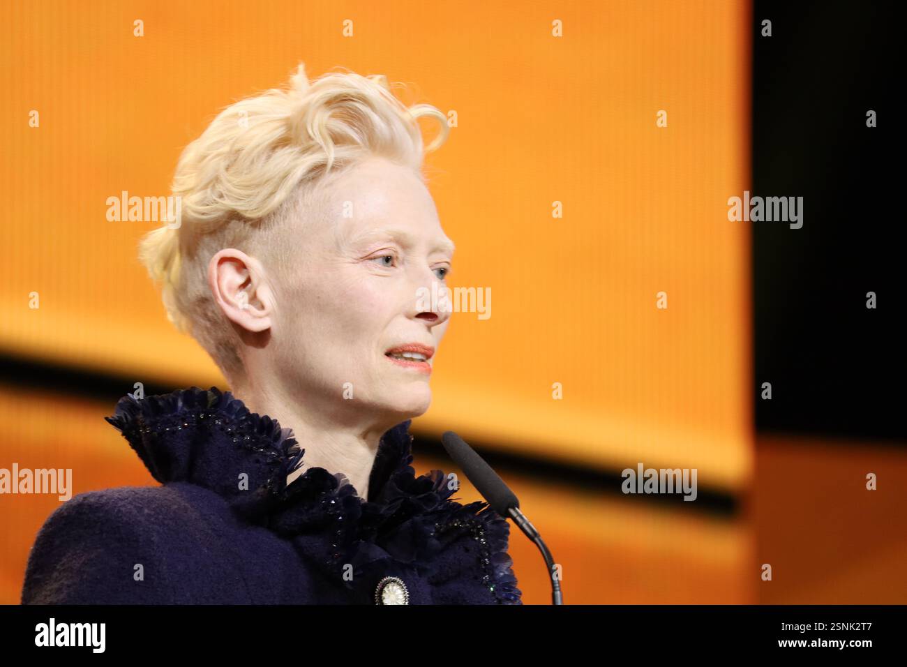 Berlin, Germany, 13th February 2025, Tilda Swinton awarded the Honorary ...