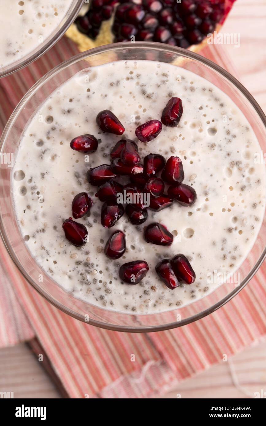Chia seed pudding, lodz, poland Stock Photo - Alamy