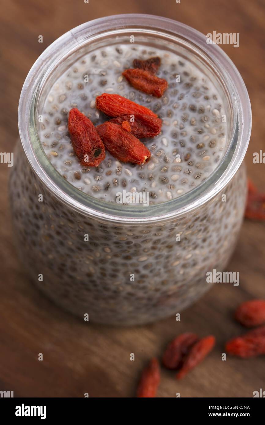 Chia seed pudding, lodz, poland Stock Photo - Alamy