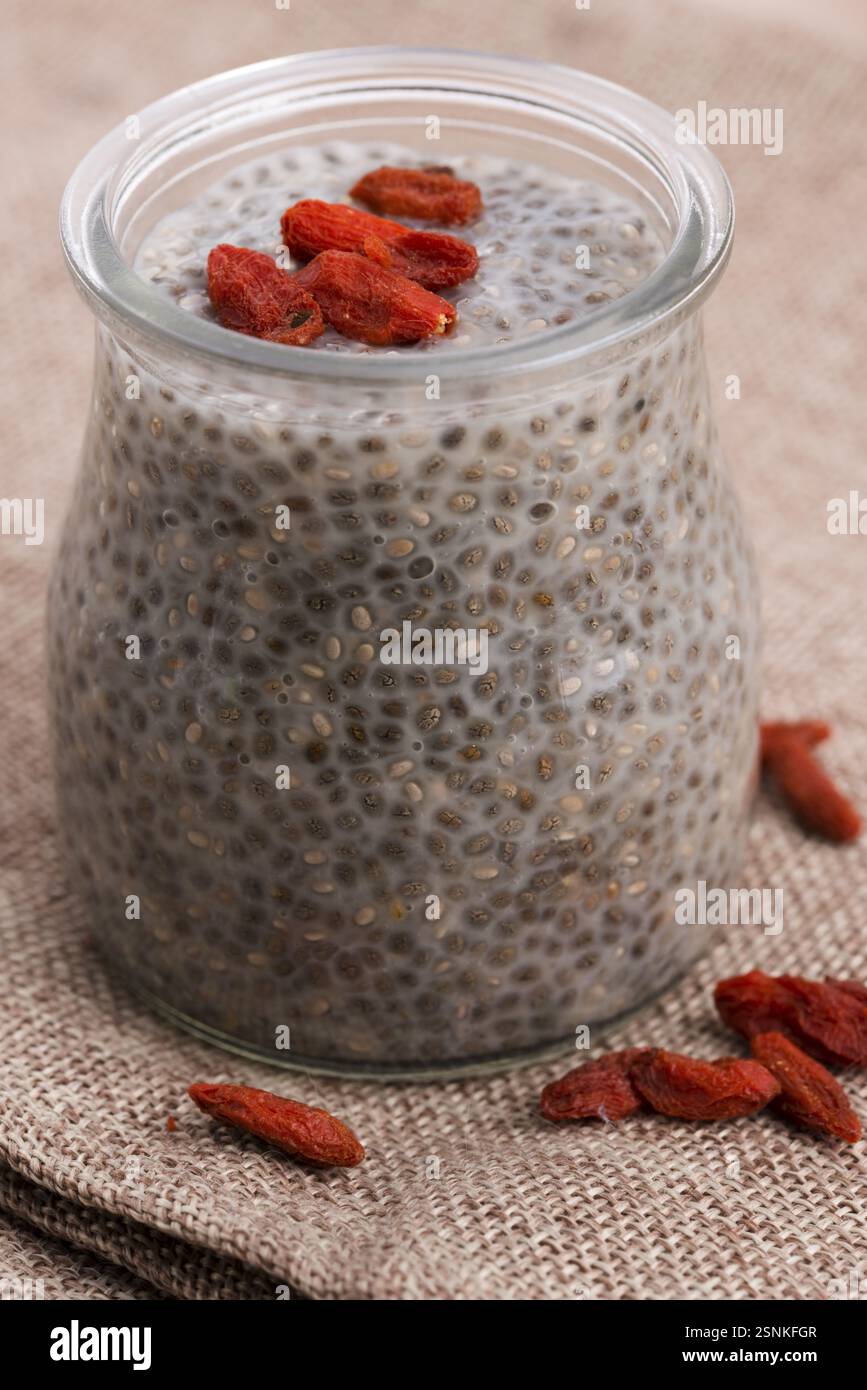 Chia seed pudding, lodz, poland Stock Photo - Alamy