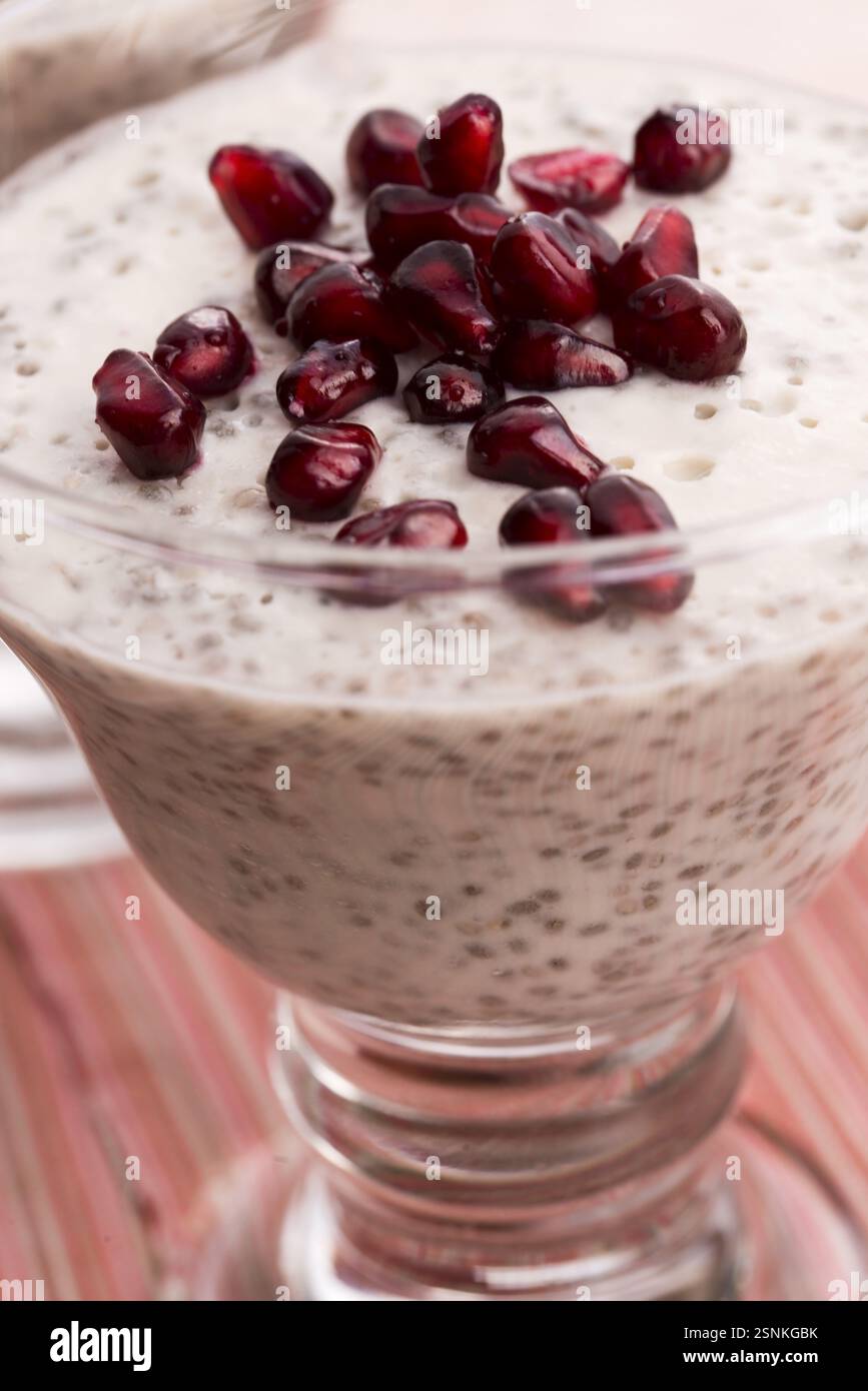 Chia seed pudding, lodz, poland Stock Photo - Alamy