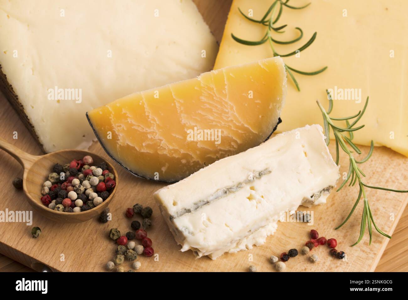 Different types appetizing cheeses hi-res stock photography and images ...
