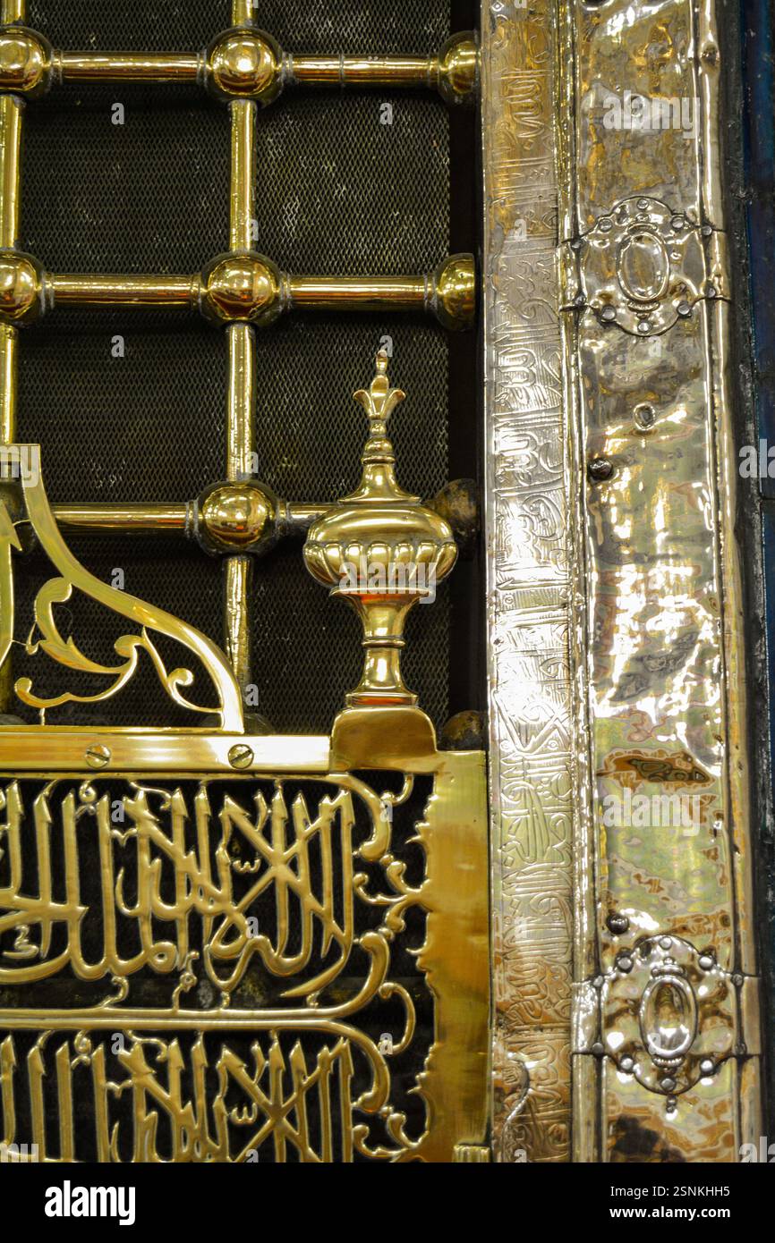 Prophet Mohammed Mosque Peace be upon him PBUH , inside Al Masjid an ...