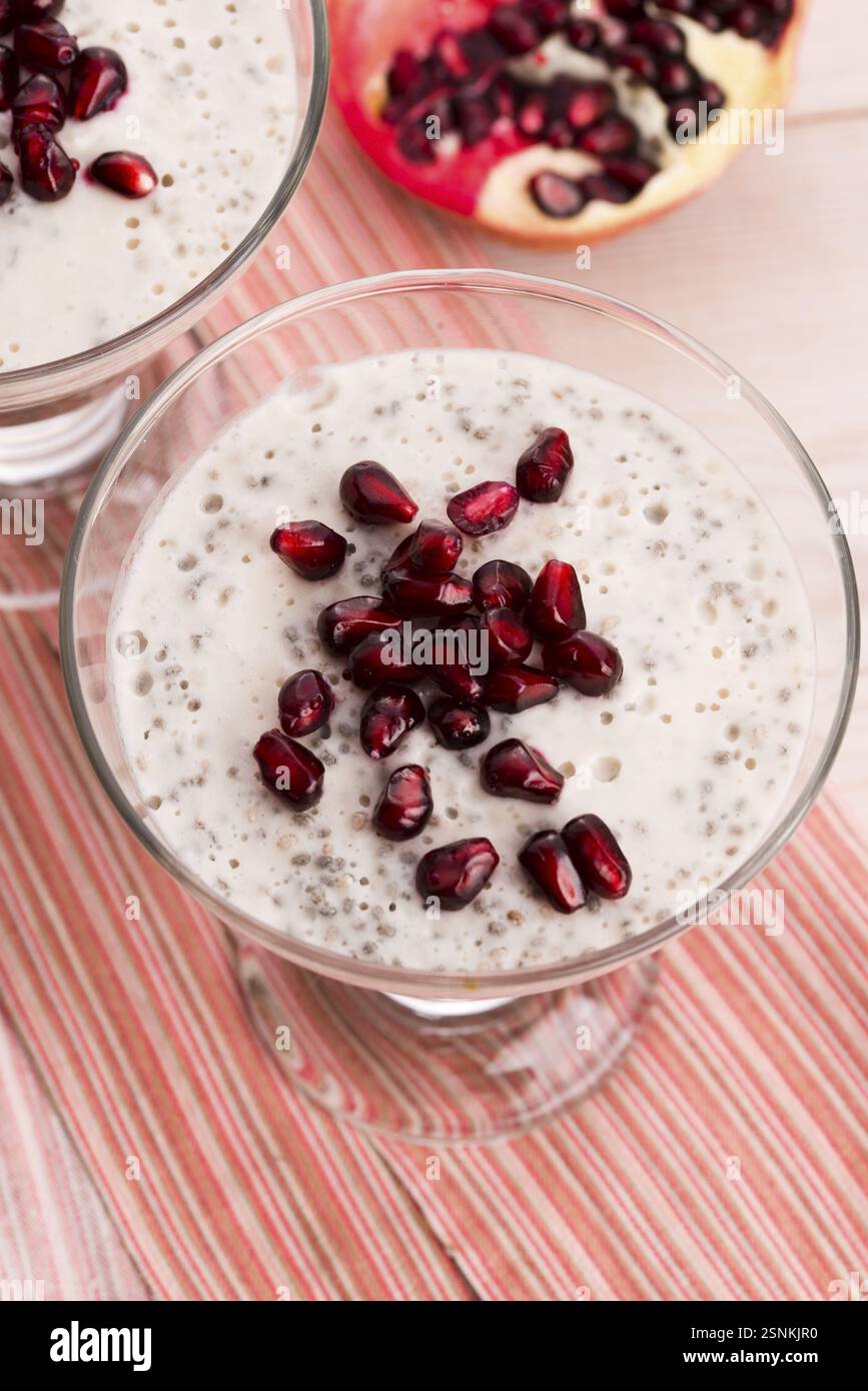 Chia seed pudding, lodz, poland Stock Photo - Alamy
