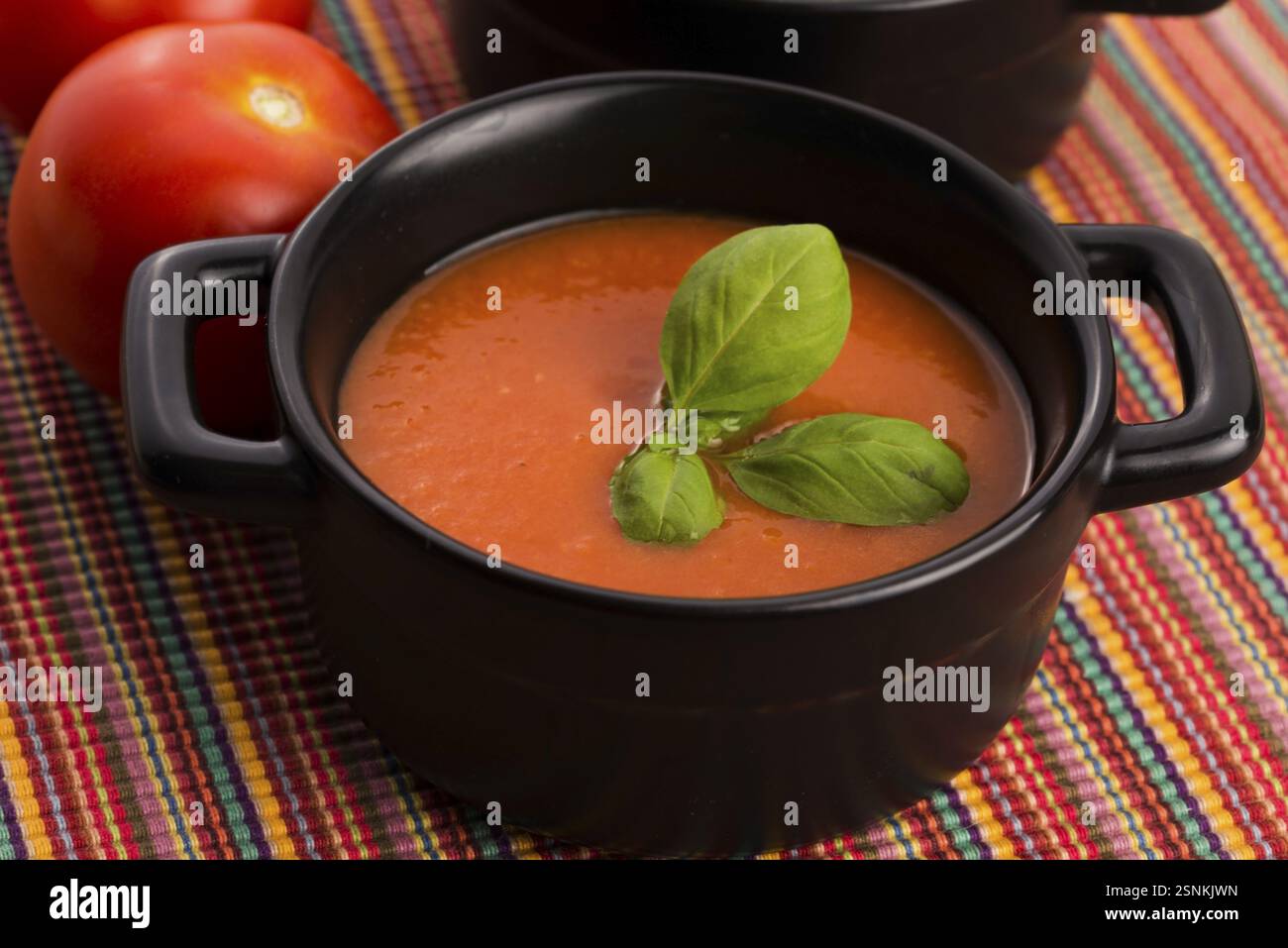 Tomato gazpacho soup, Spanish cuisine Stock Photo - Alamy