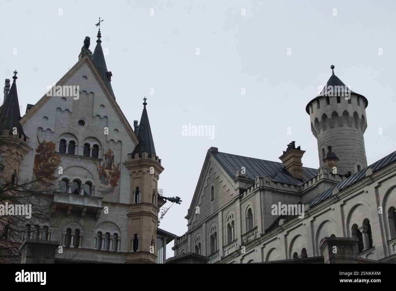 Neuschwanstein Castle is a famous tourist destination in Bavaria ...