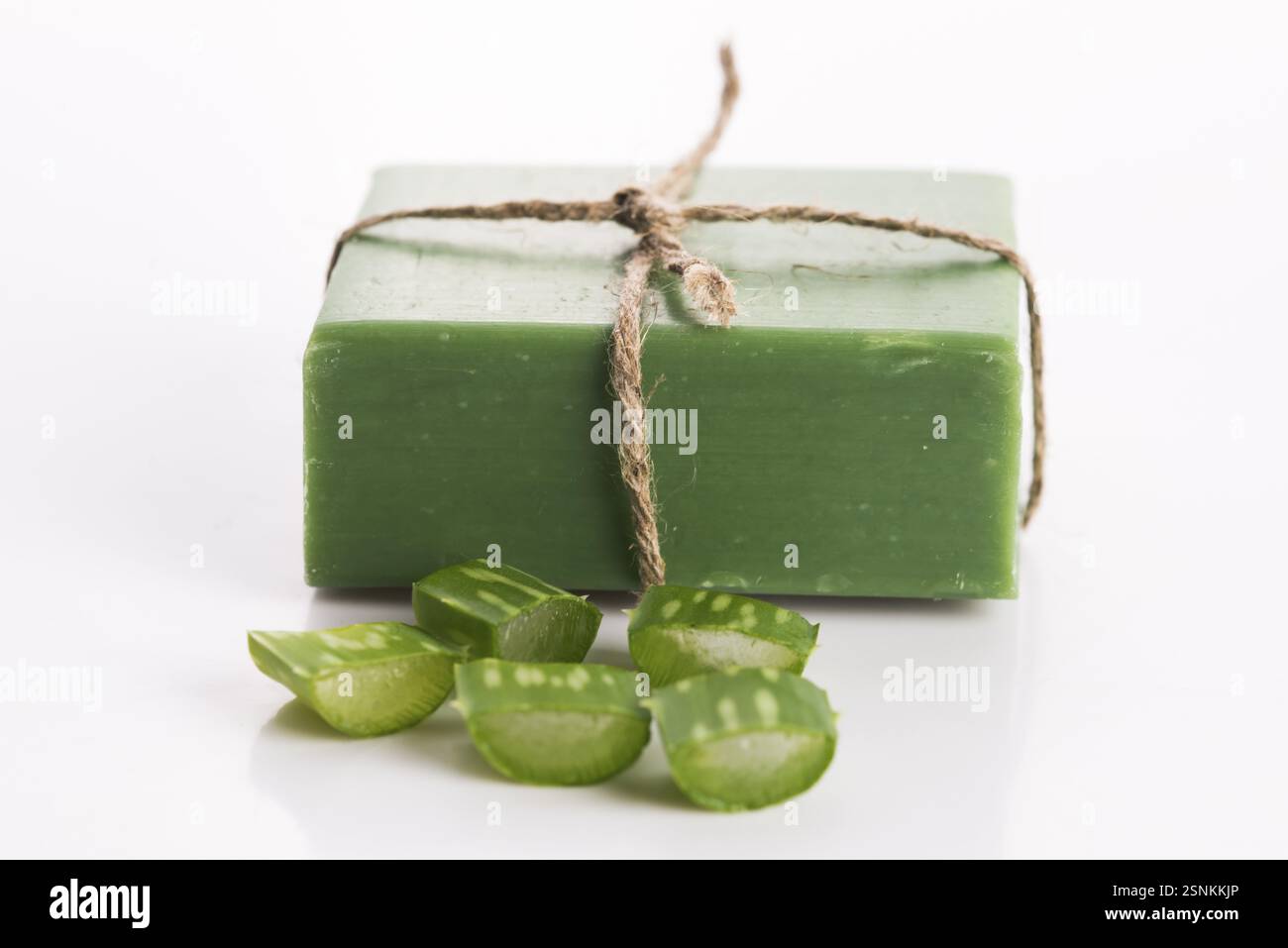 Aloe vera soap Stock Photo - Alamy