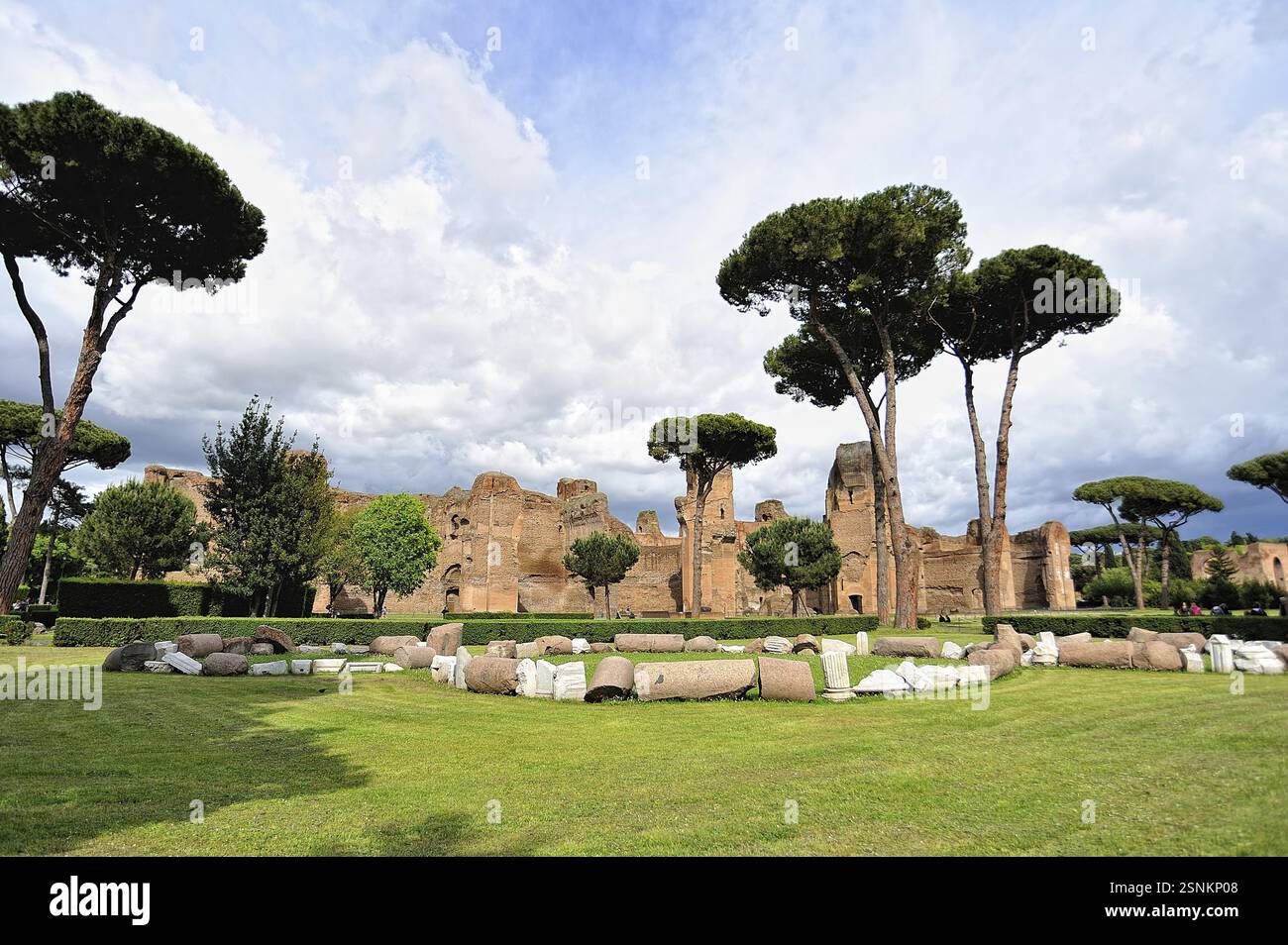 A picture of Caracalla's thermal bath in Rome Stock Photo - Alamy