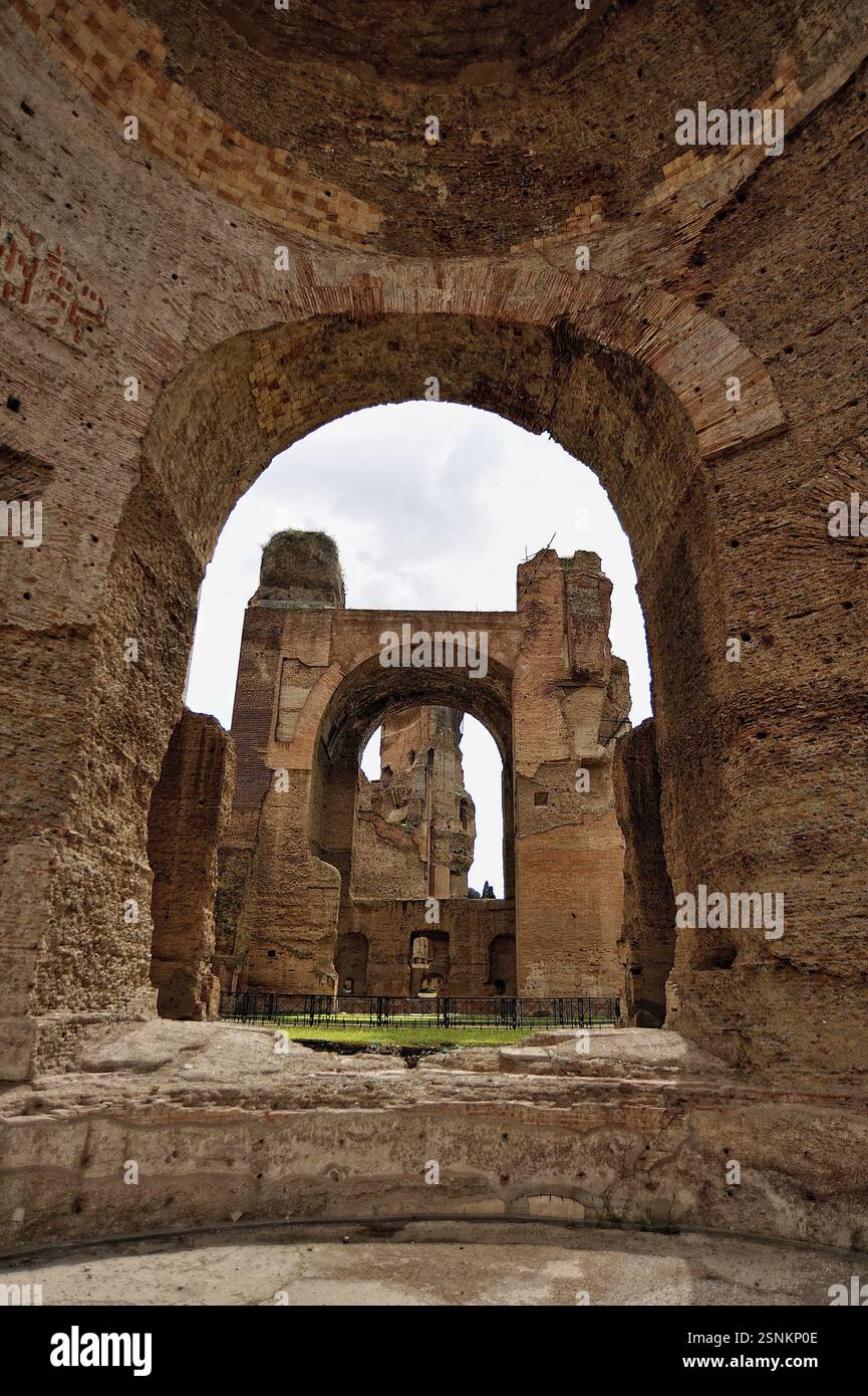 A picture of Caracalla's thermal bath in Rome Stock Photo - Alamy