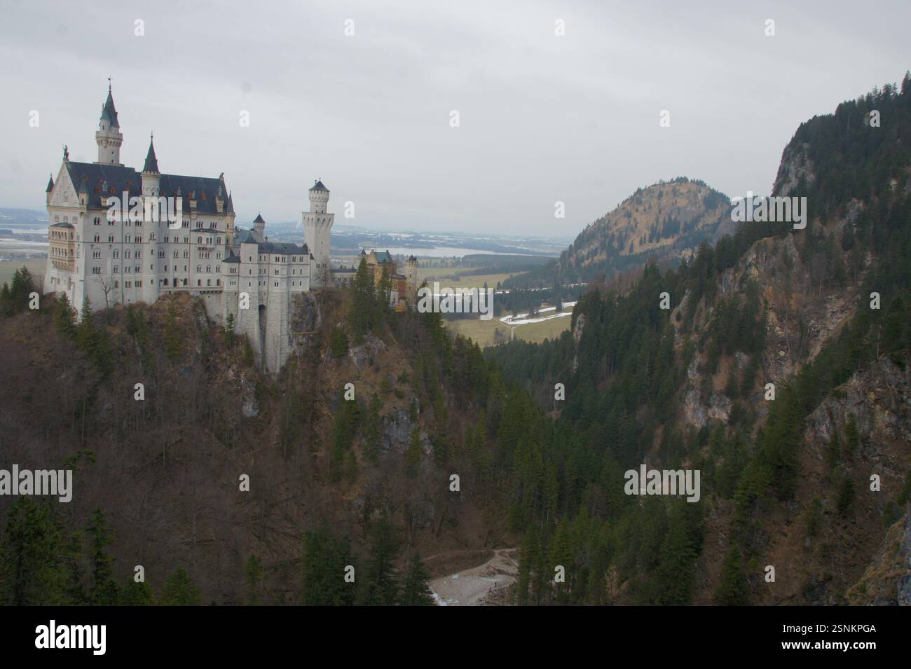 Neuschwanstein Castle, a 19th-century Romanesque Revival palace in ...