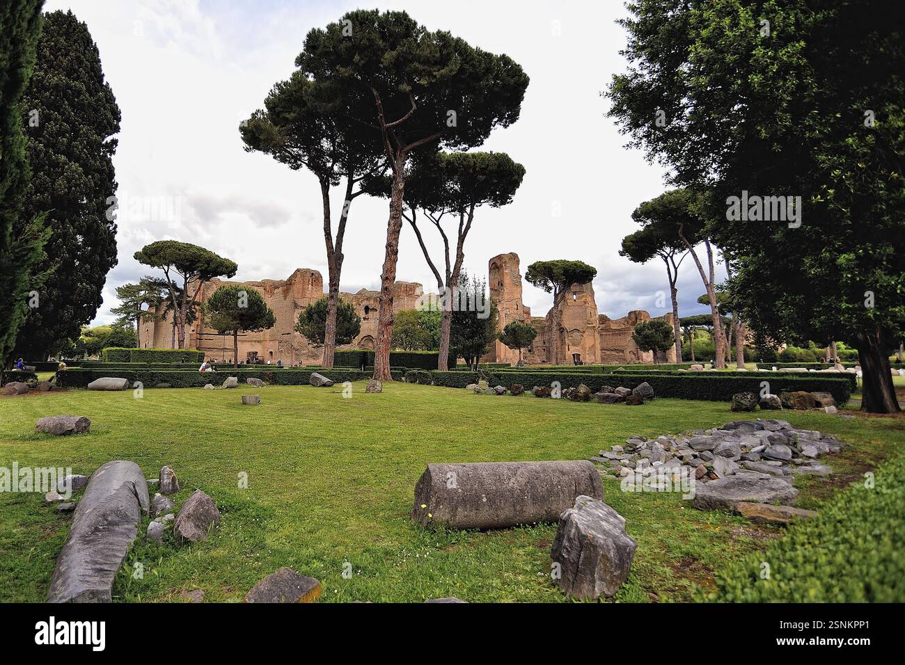 A picture of Caracalla's thermal bath in Rome Stock Photo - Alamy
