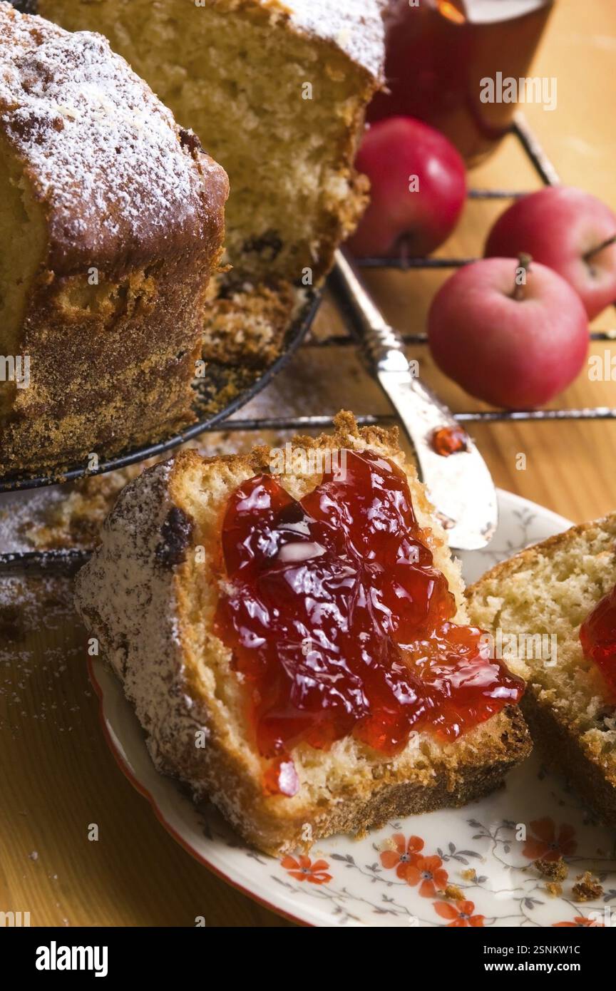 Traditional Polish Cake with apple marmelade, lodz, poland Stock Photo ...
