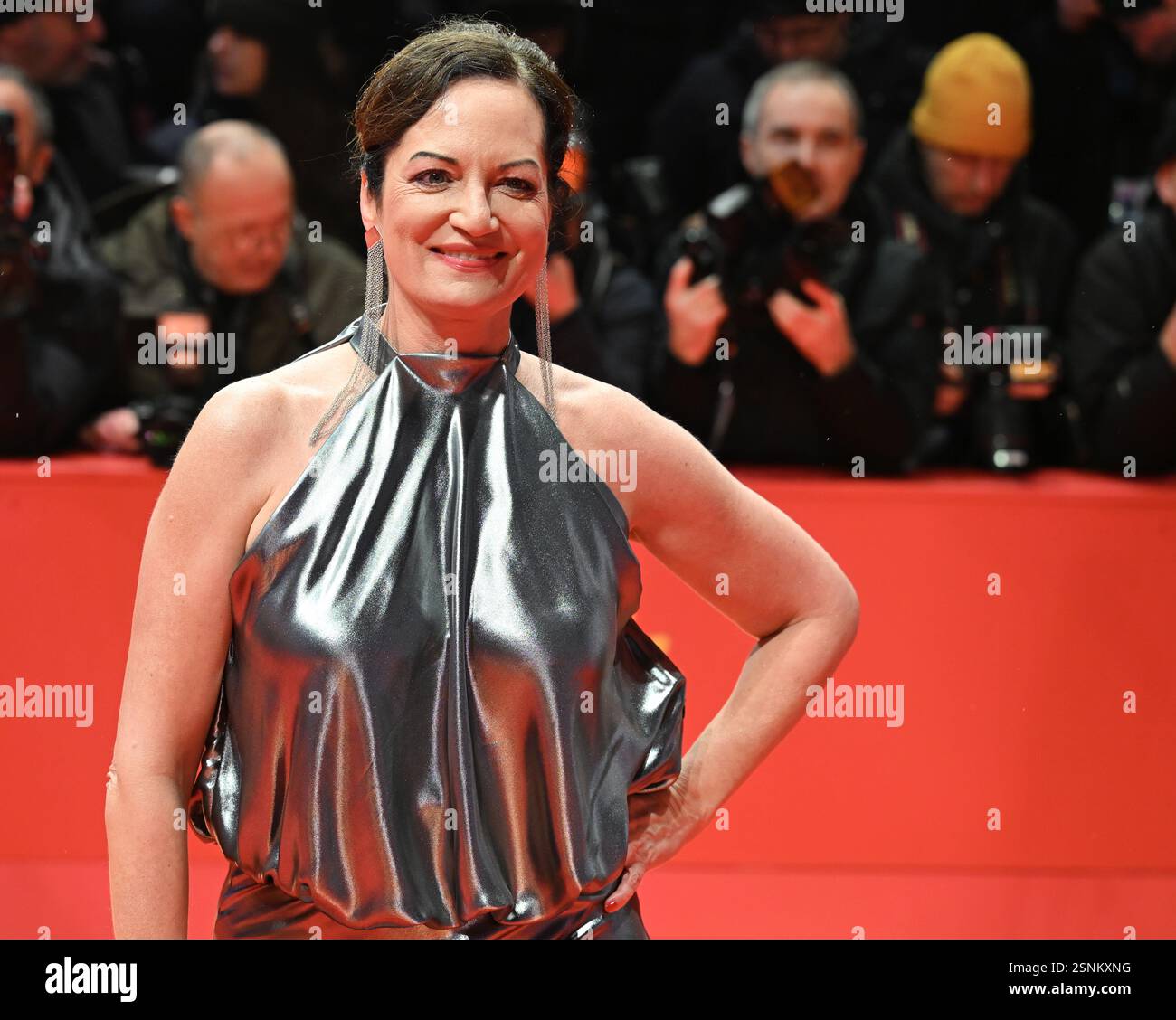 Berlin, Germany. 13th Feb, 2025. Actress Natalia Wörner attends the ...