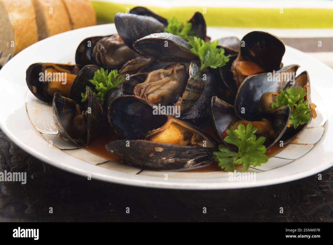 Clams in tomato sauce, lodz, poland Stock Photo - Alamy