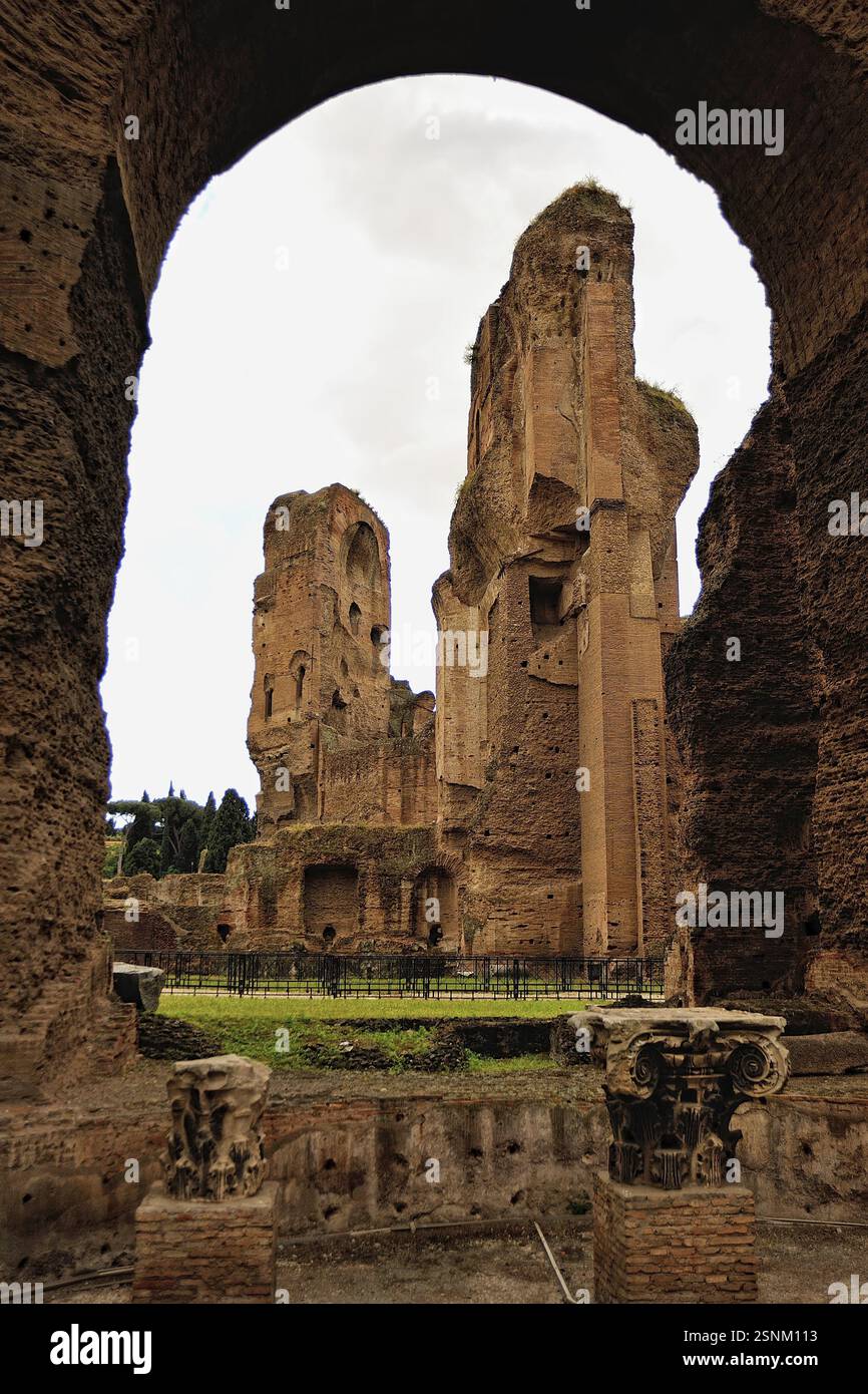 A picture of Caracalla's thermal bath in Rome Stock Photo - Alamy