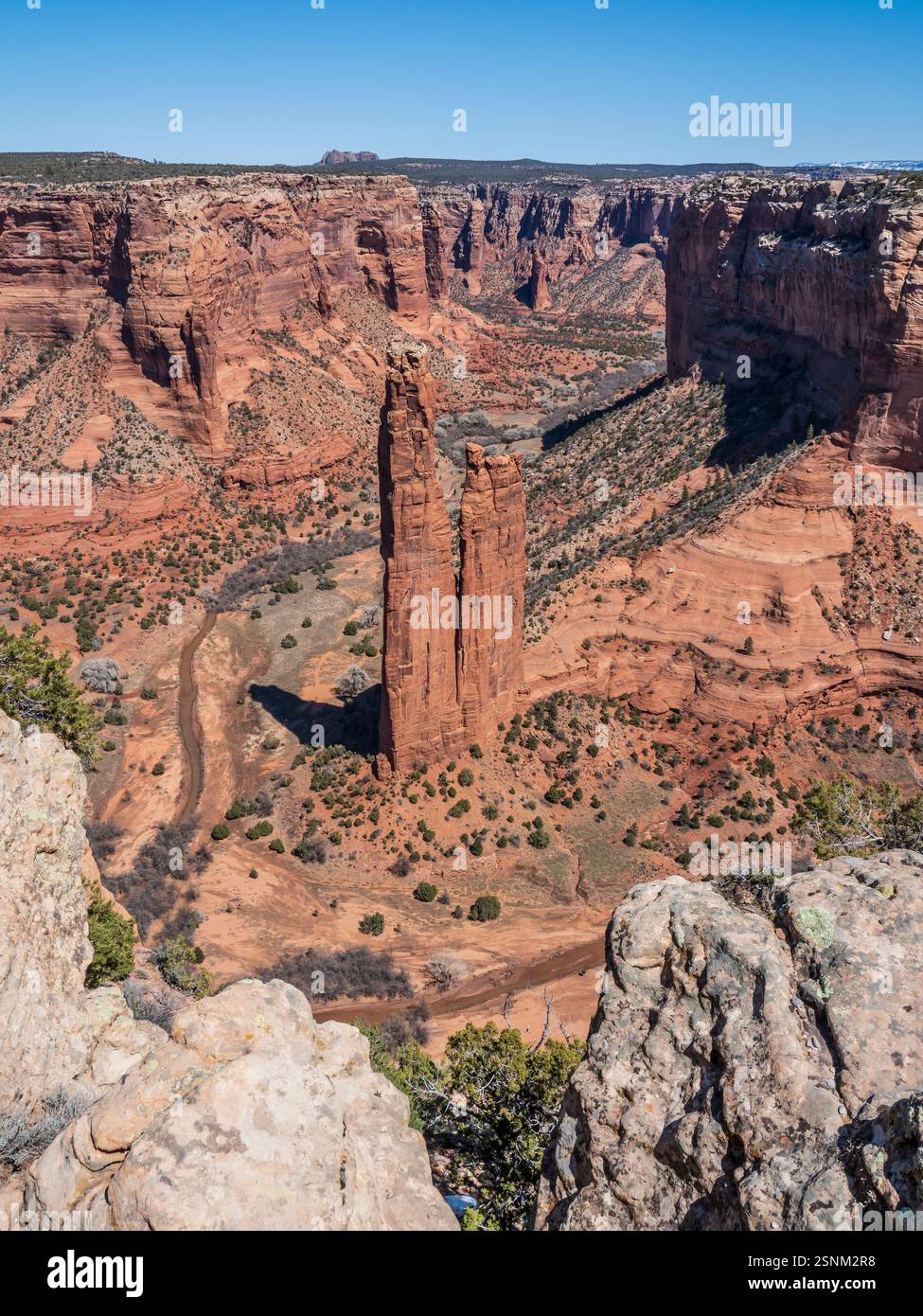 Spider Rock, South Rim Drive, Canyon de Chelly National Monument ...