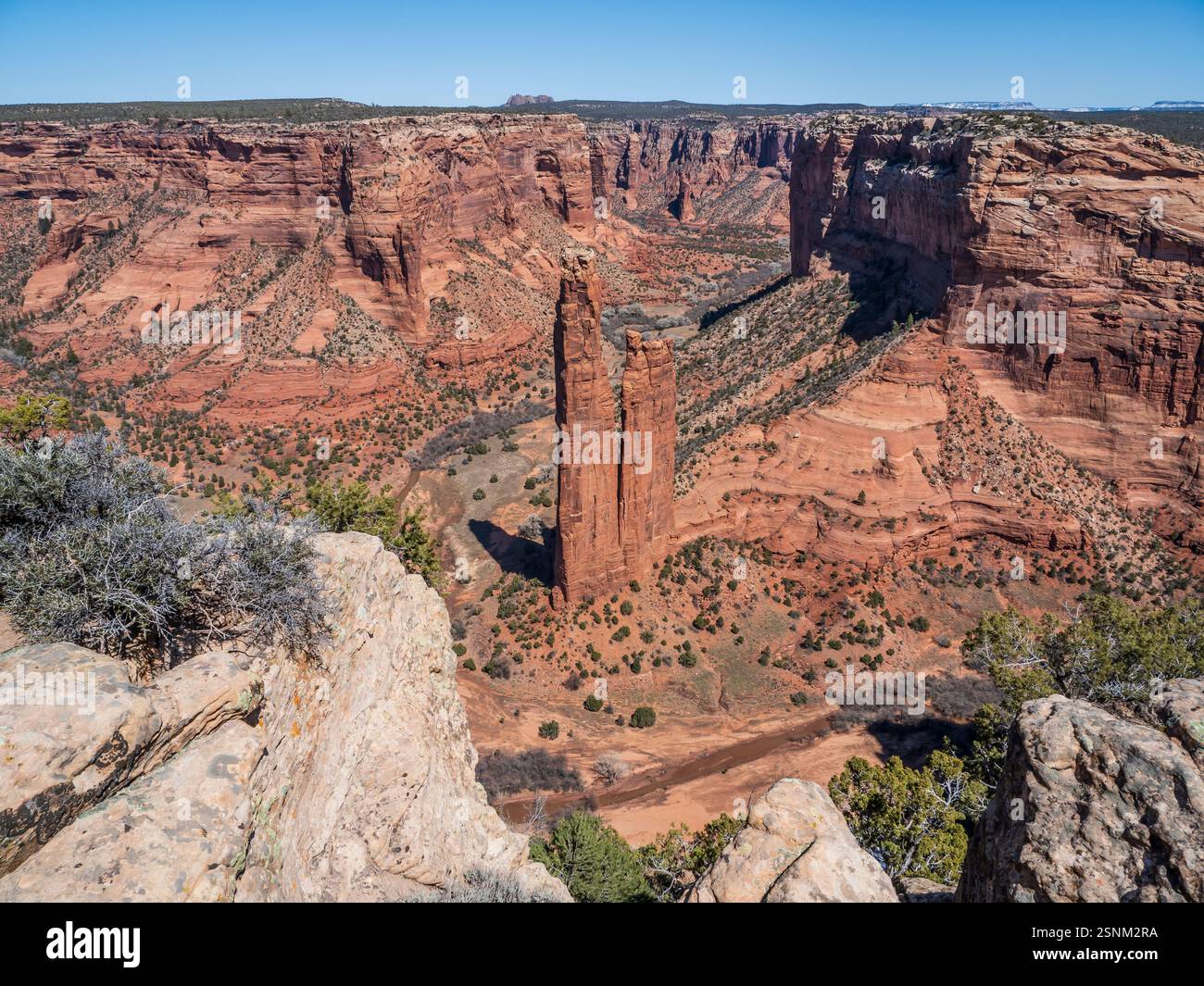 Spider Rock, South Rim Drive, Canyon de Chelly National Monument ...