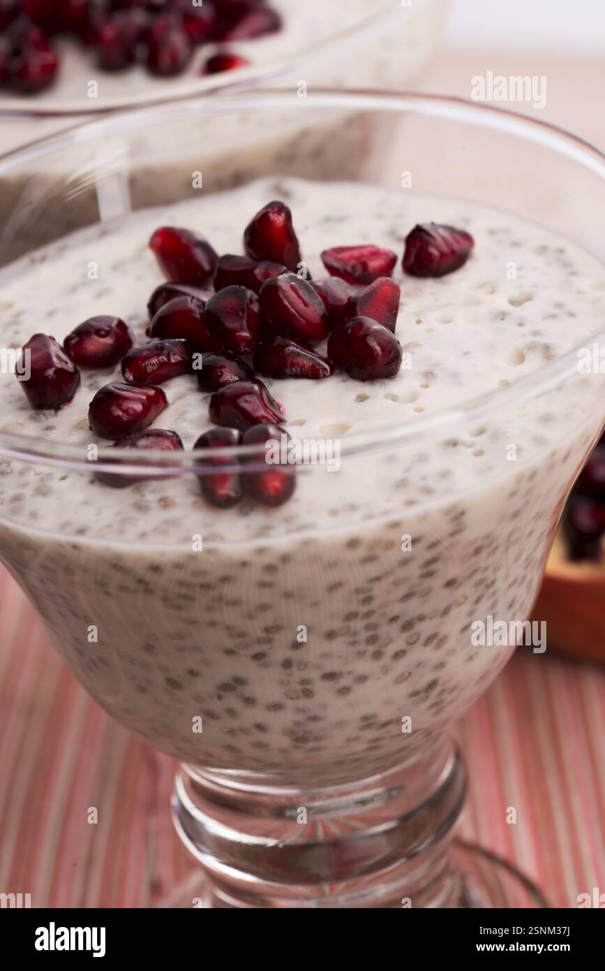 Chia seed pudding, lodz, poland Stock Photo - Alamy