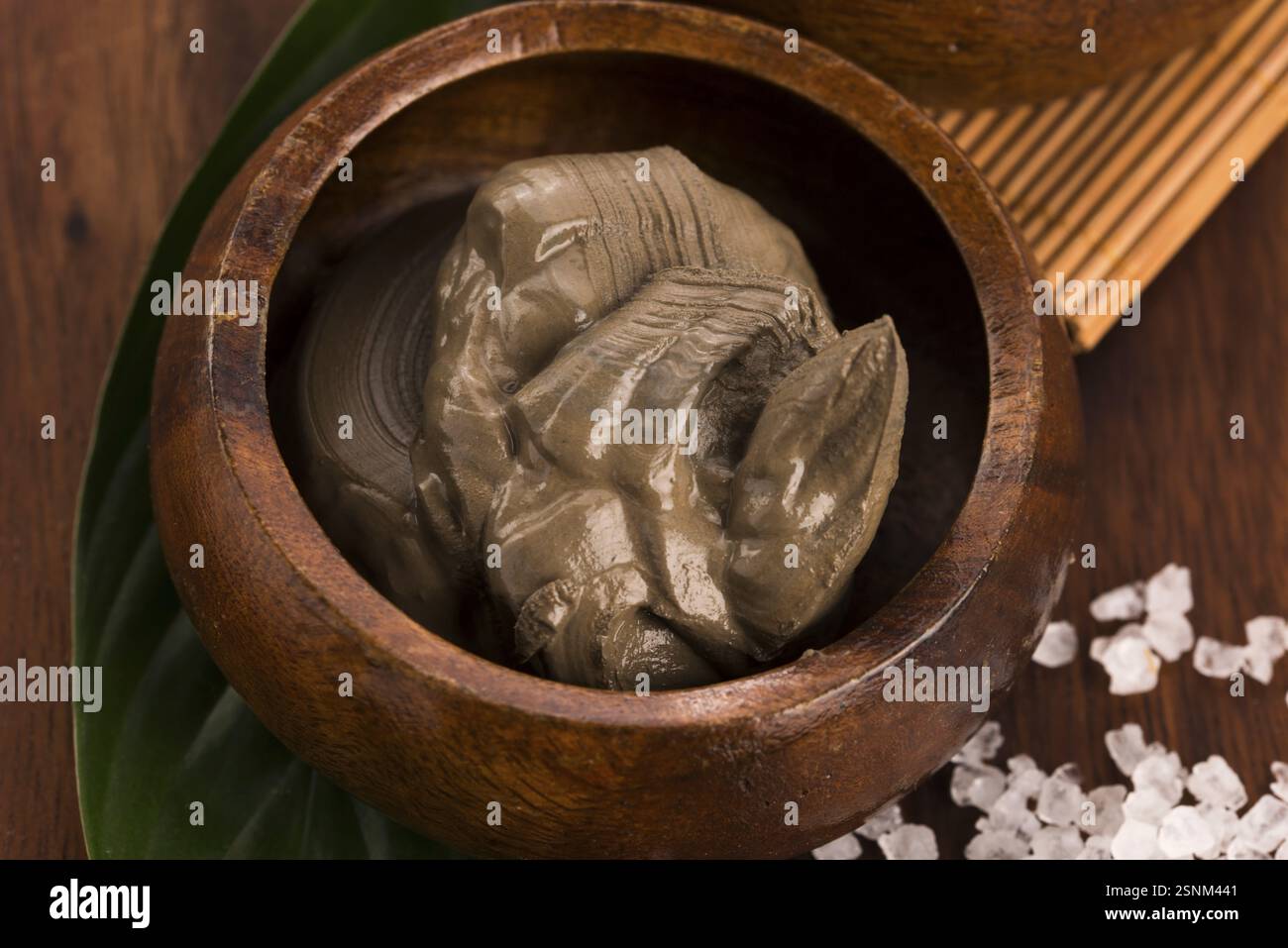 Dead Sea mud and salt in a bowl Stock Photo - Alamy