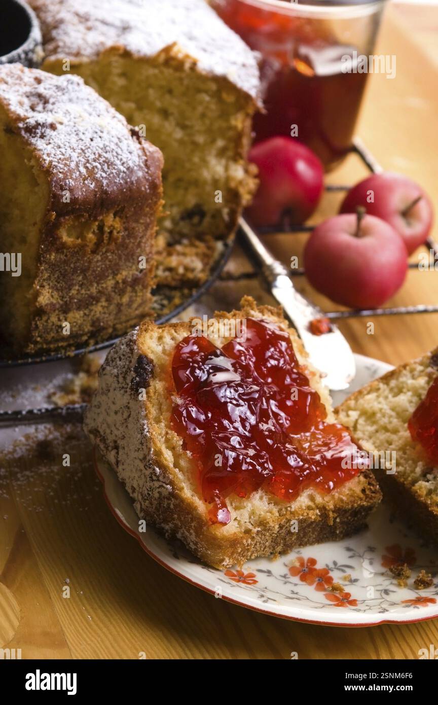 Traditional Polish Cake with apple marmelade, lodz, poland Stock Photo ...