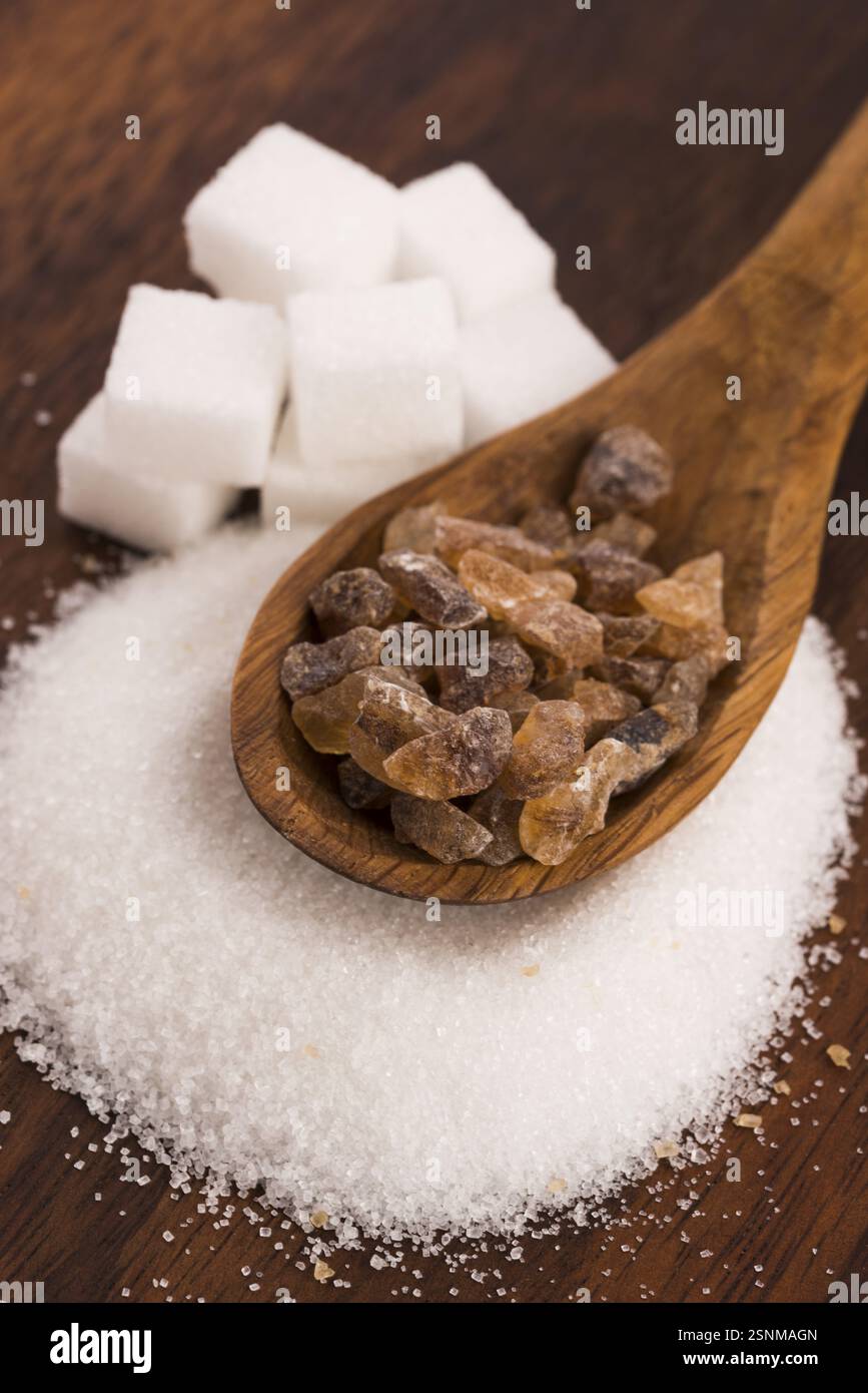 Difrent kind of sugar Stock Photo - Alamy