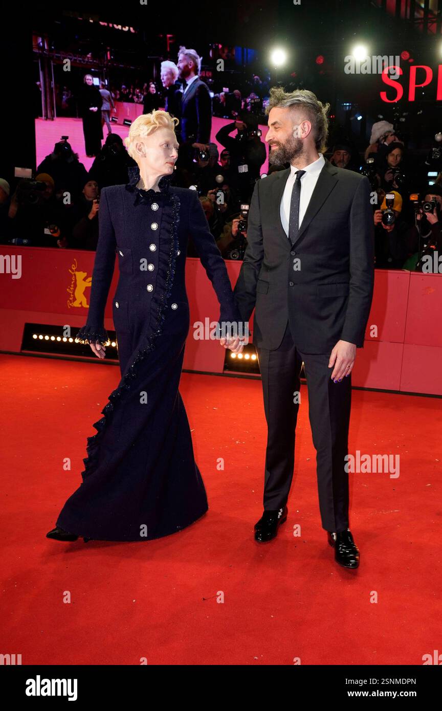 Tilda Swinton mit Partner Sandro Kopp bei der Festivaleröffnung und der ...