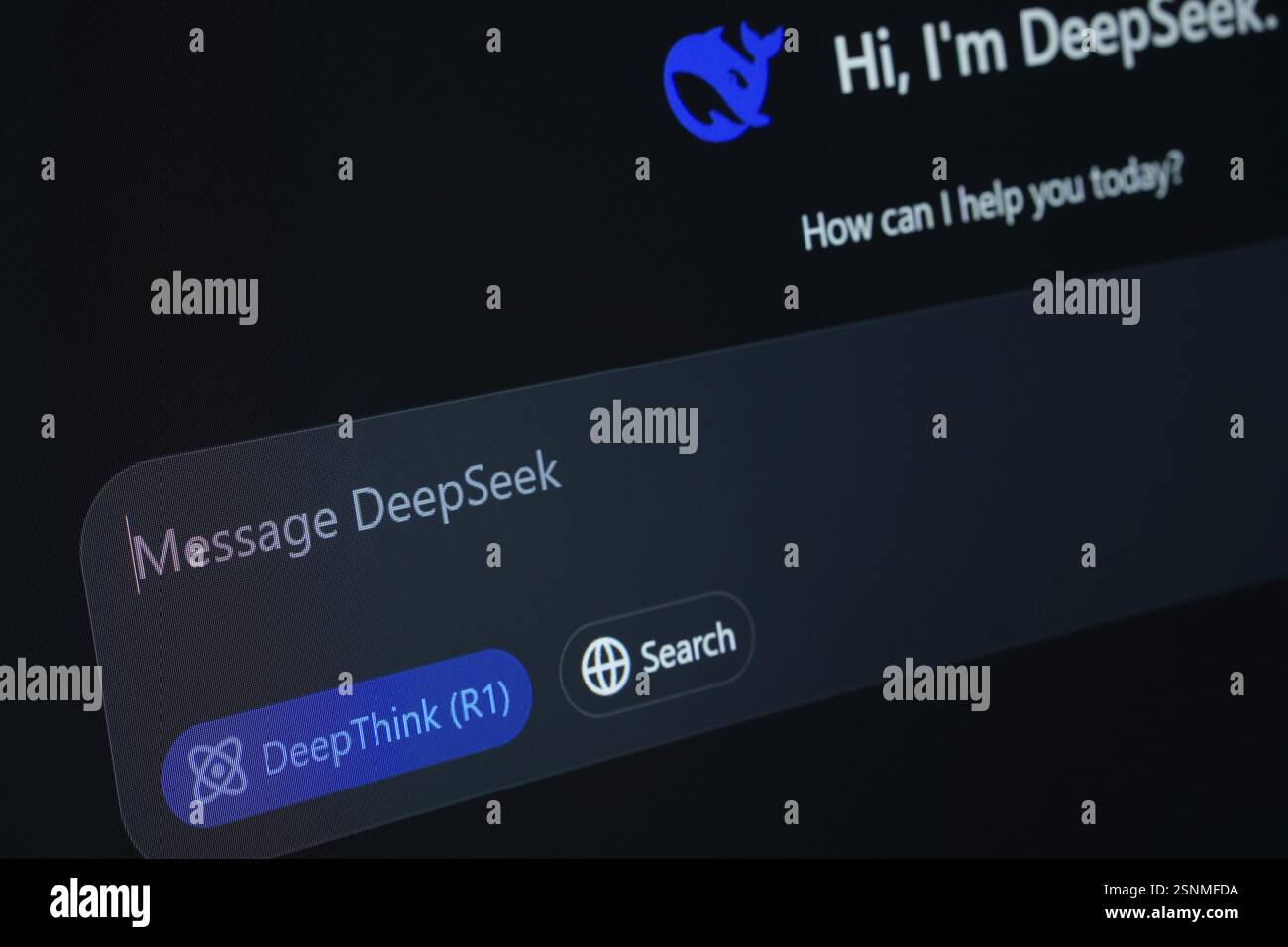 Deepseek on the laptop screen Stock Photo - Alamy