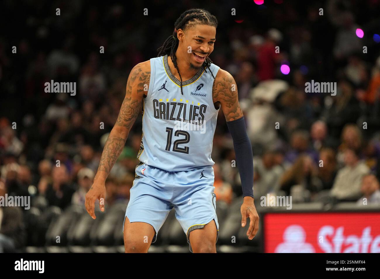 Memphis Grizzlies guard Ja Morant (12) during the first half of an NBA ...