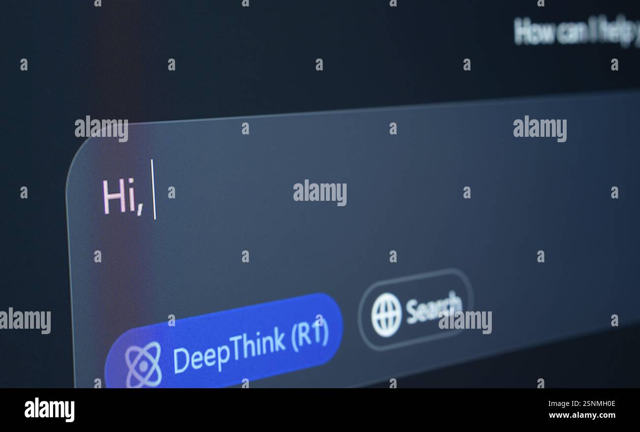 Deepseek on the laptop screen Stock Photo - Alamy