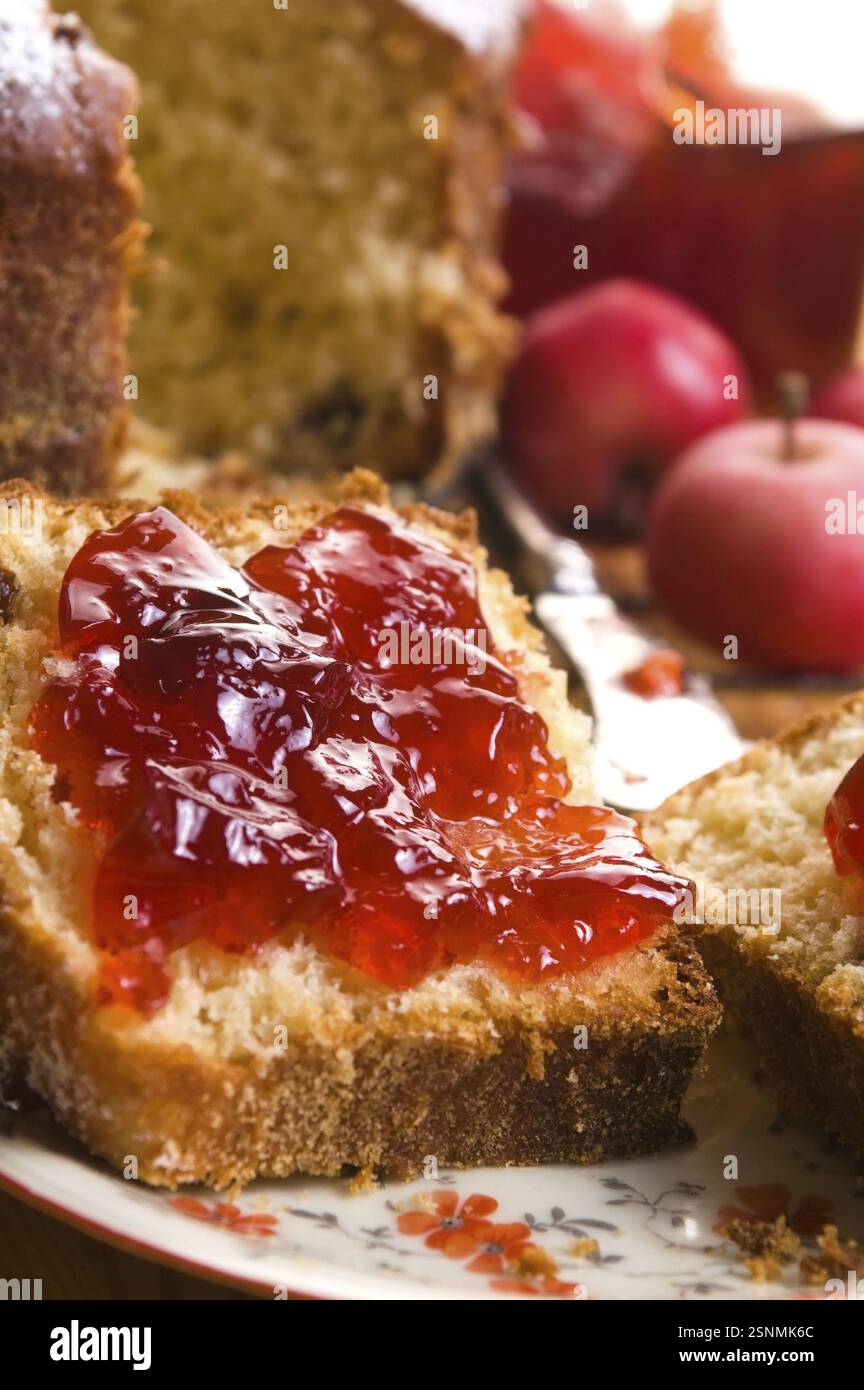 Traditional Polish Cake with apple marmelade, lodz, poland Stock Photo ...