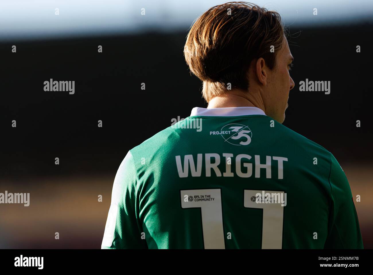 Callum Wright seen during FA Cup 4th Round game between teams of Plymouth Argyle FC and ...