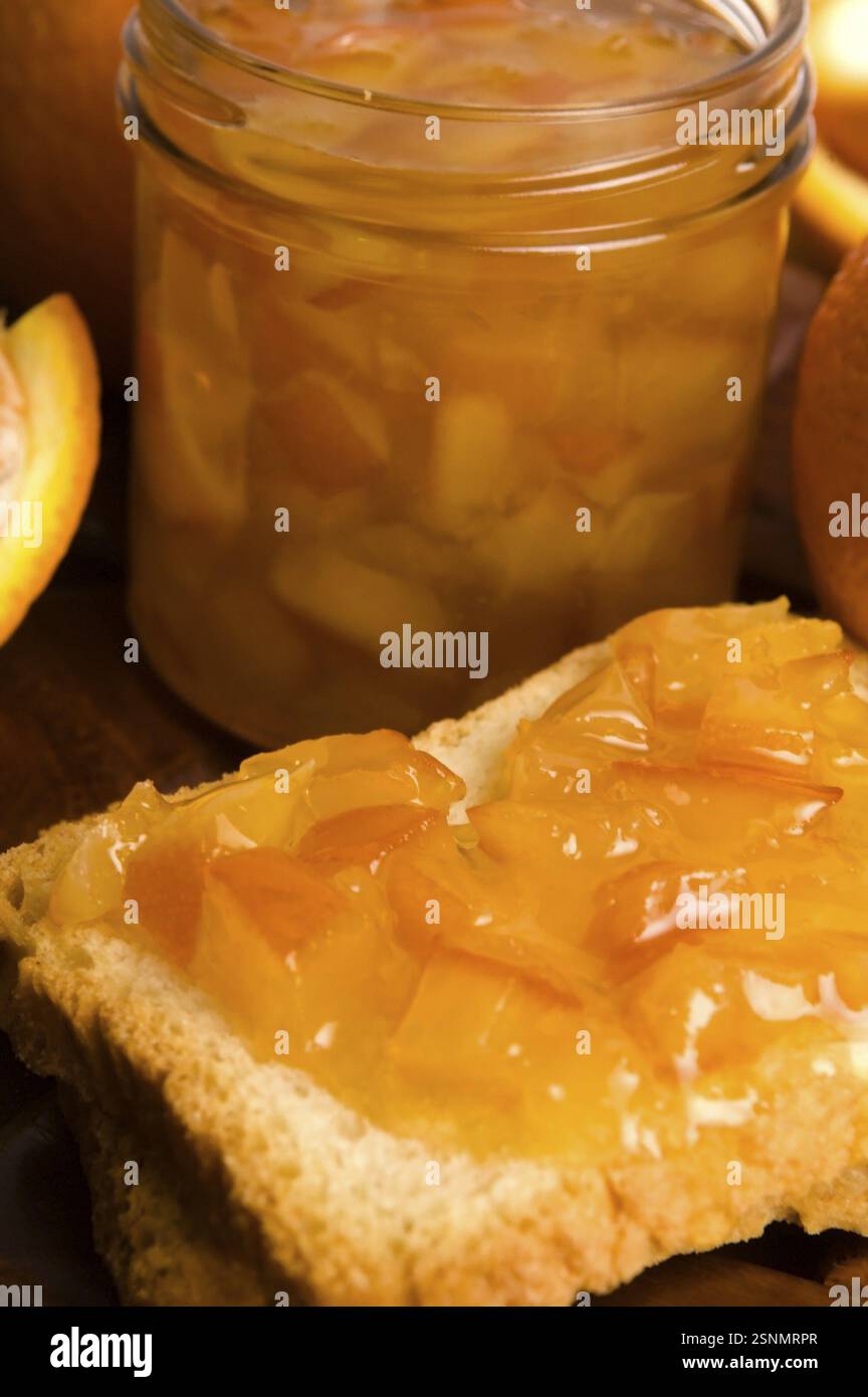 Homemade orange Jam, lodz, poland Stock Photo - Alamy