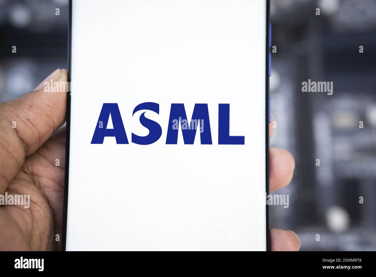 Dhaka, Bangladesh 05 Feb 2025: ASML Holding N.V. known as ASML logo on ...
