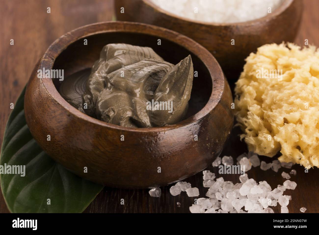 Dead Sea mud and salt in a bowl Stock Photo - Alamy