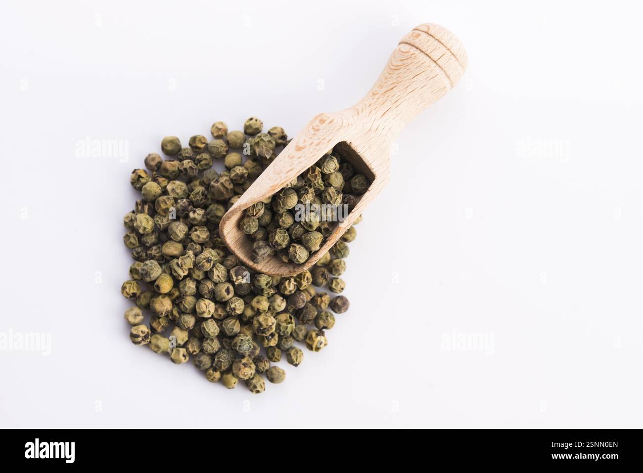 Whole Green Pepper On White Background Stock Photo - Alamy