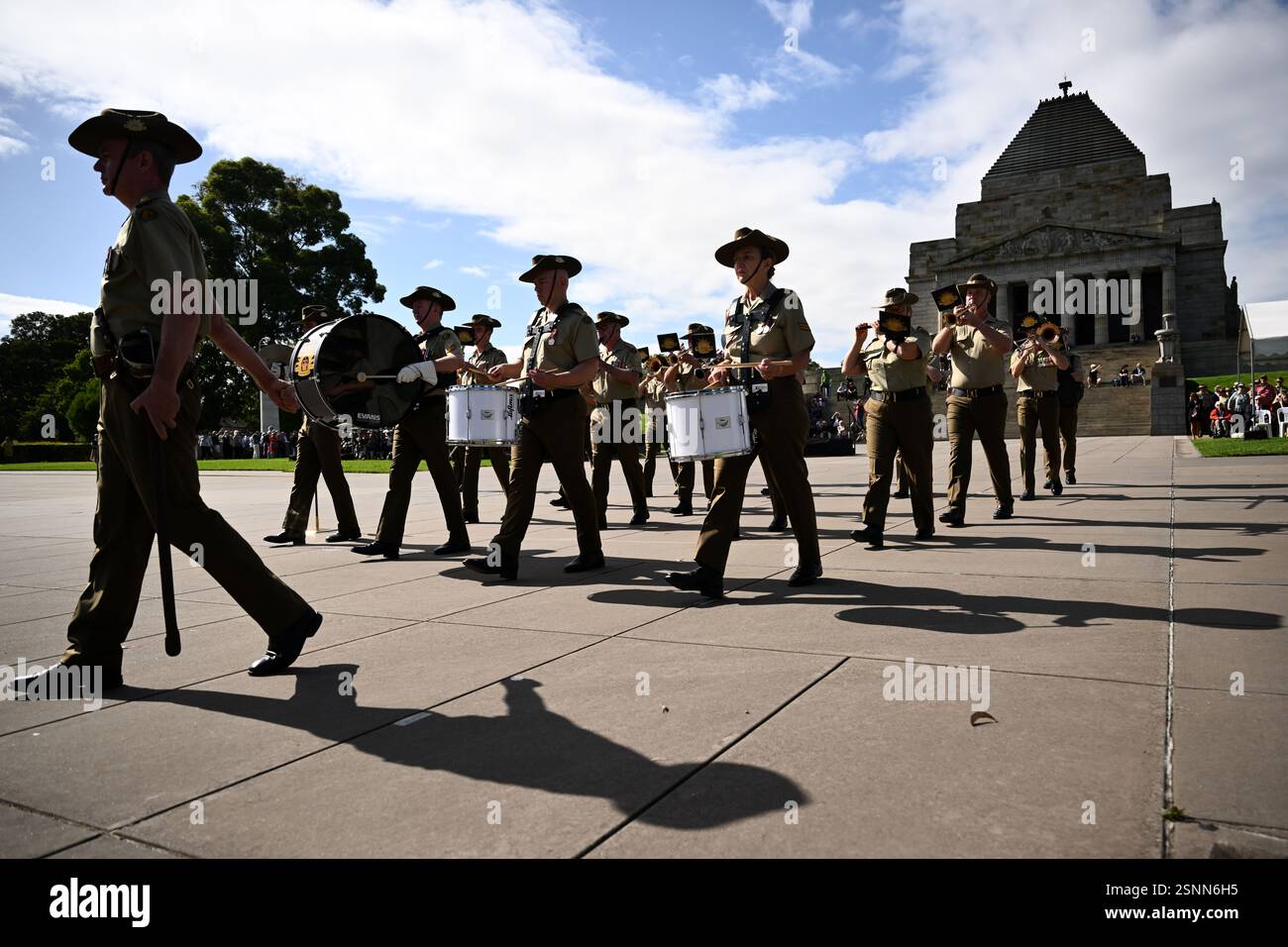 Melbourne, Australia. 14th Feb, 2025. Defence personal on parade during ...